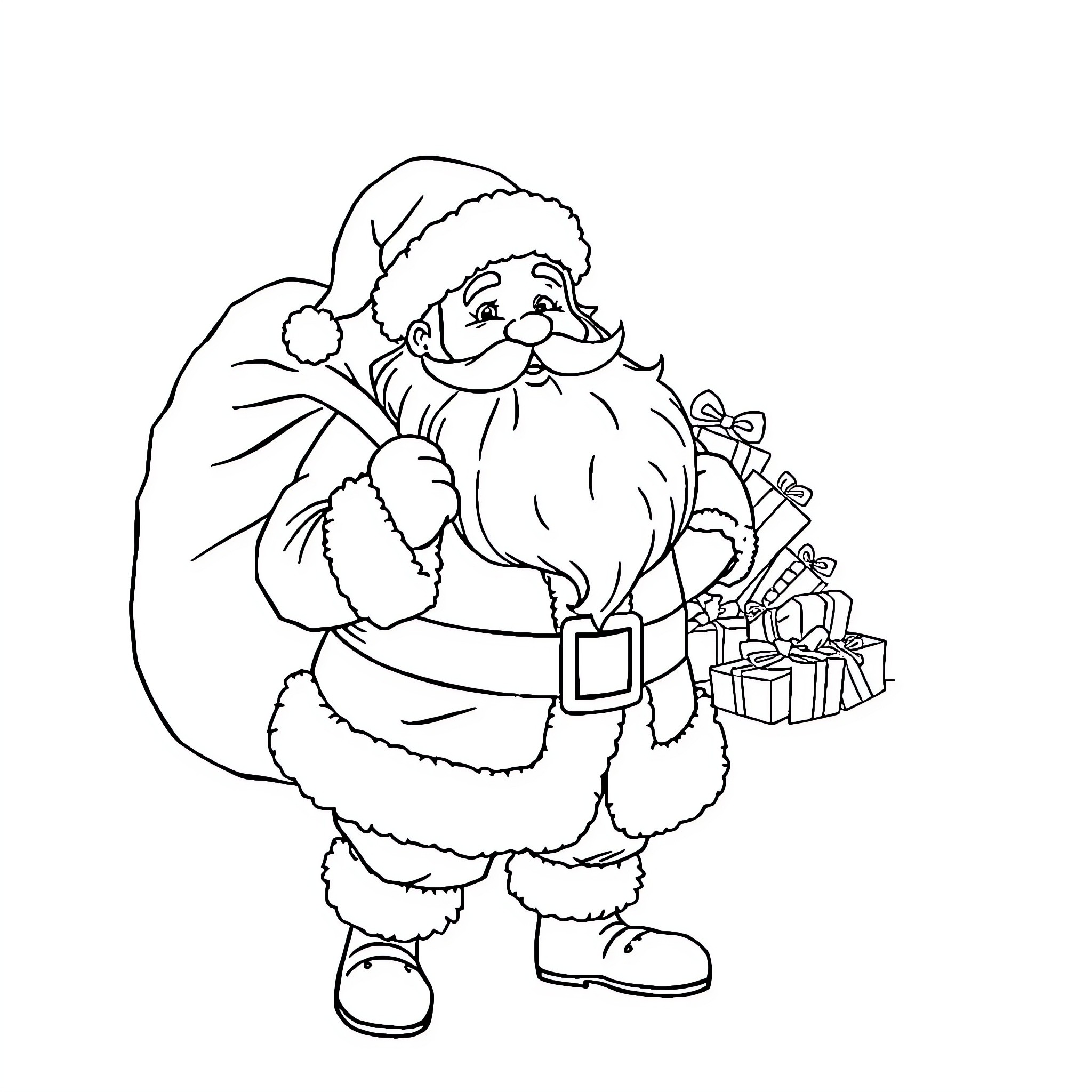 Best Santa Claus Coloring Pages (Free Printable PDF)