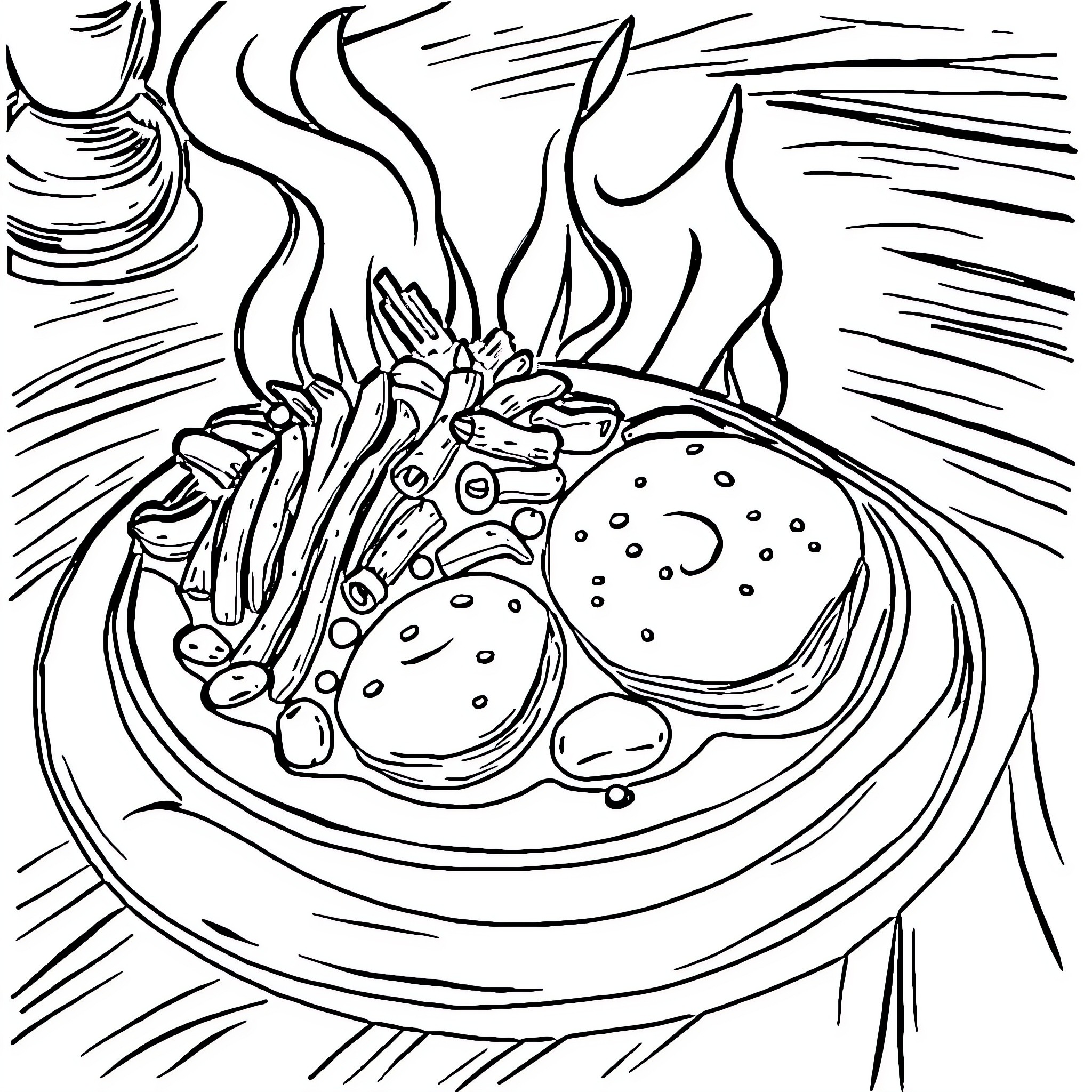 Best Food Coloring Pages (Free Printable PDF)