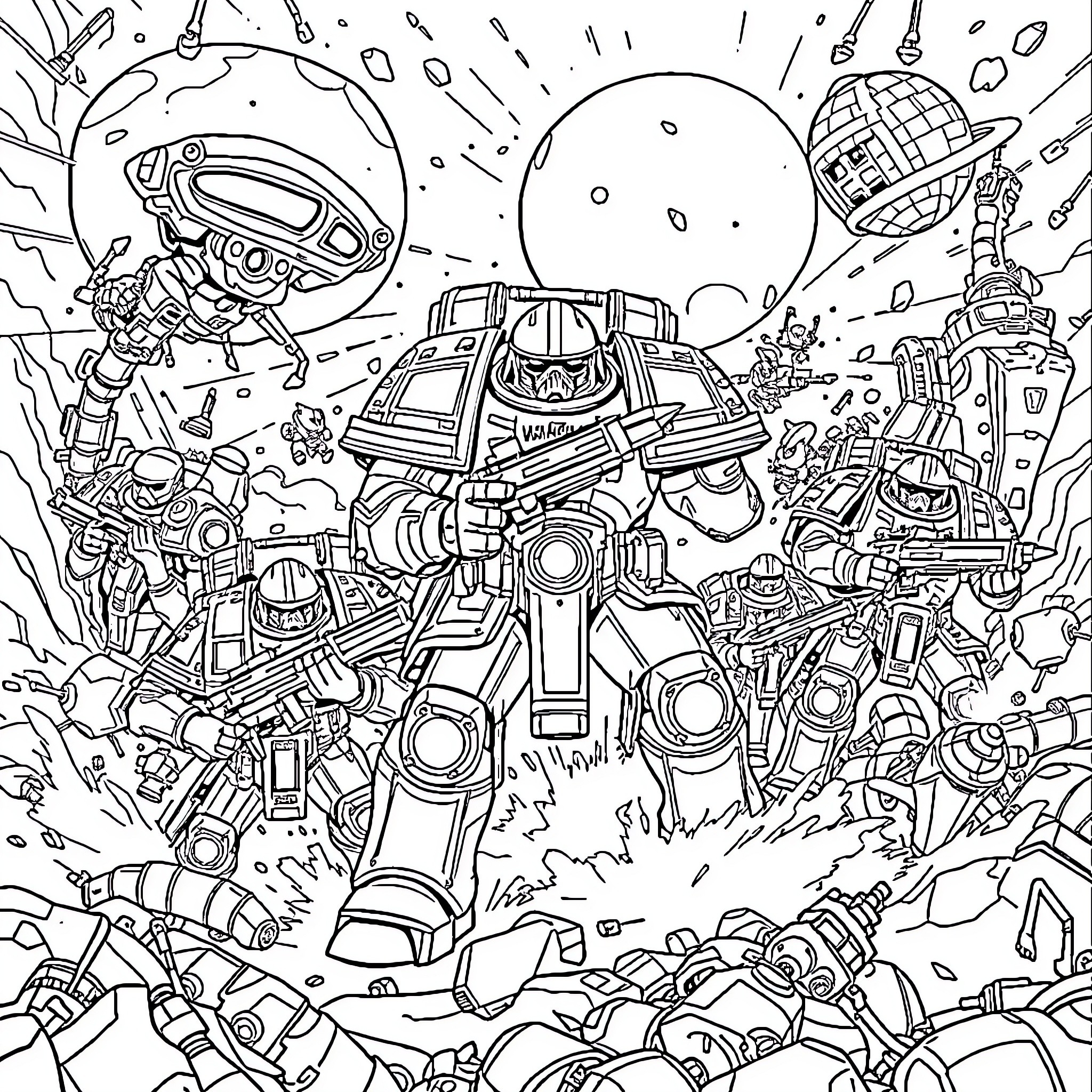 Best Warhammer 40k Coloring Pages (Free Printable PDF)