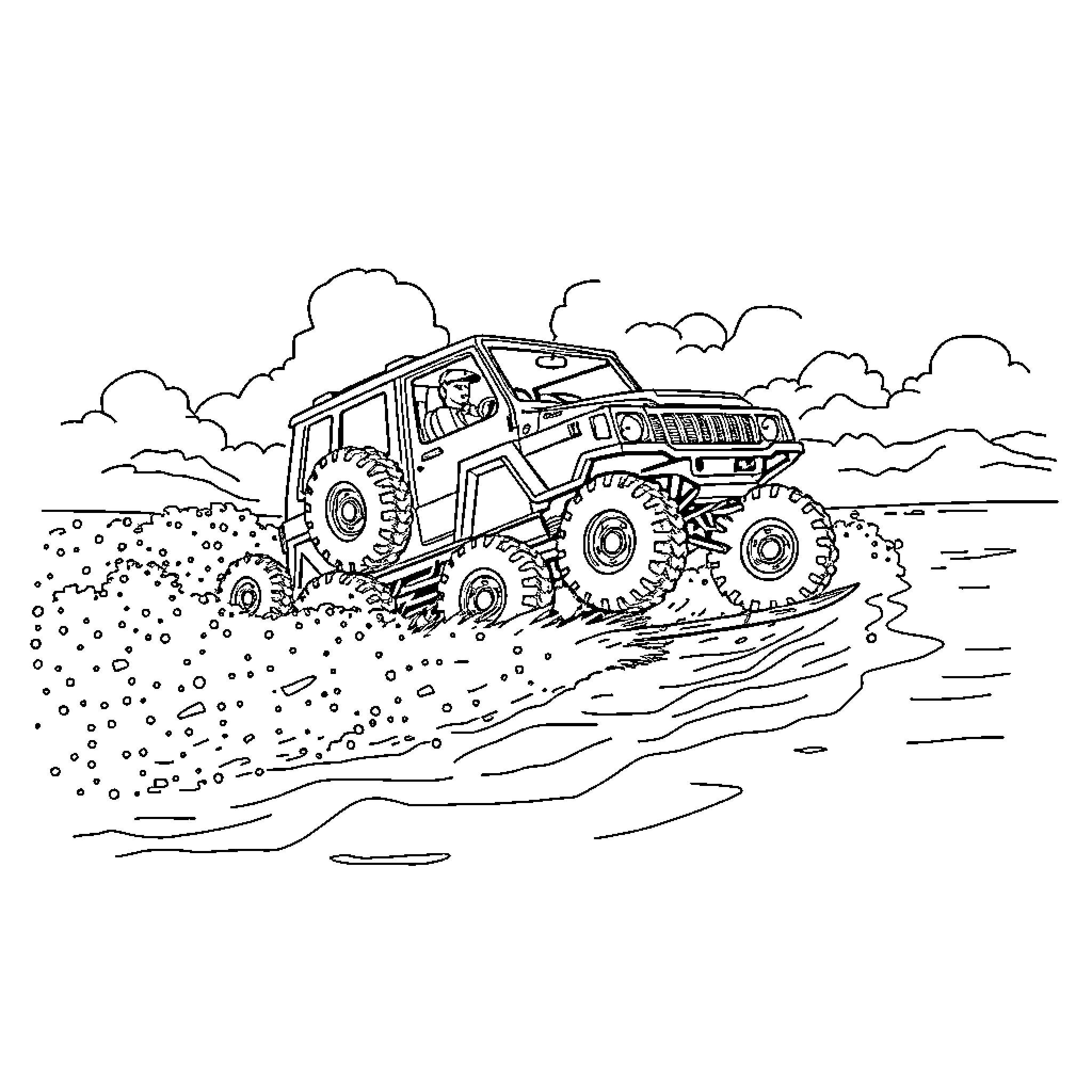 Best 4x4 Coloring Pages (Free Printable PDF)