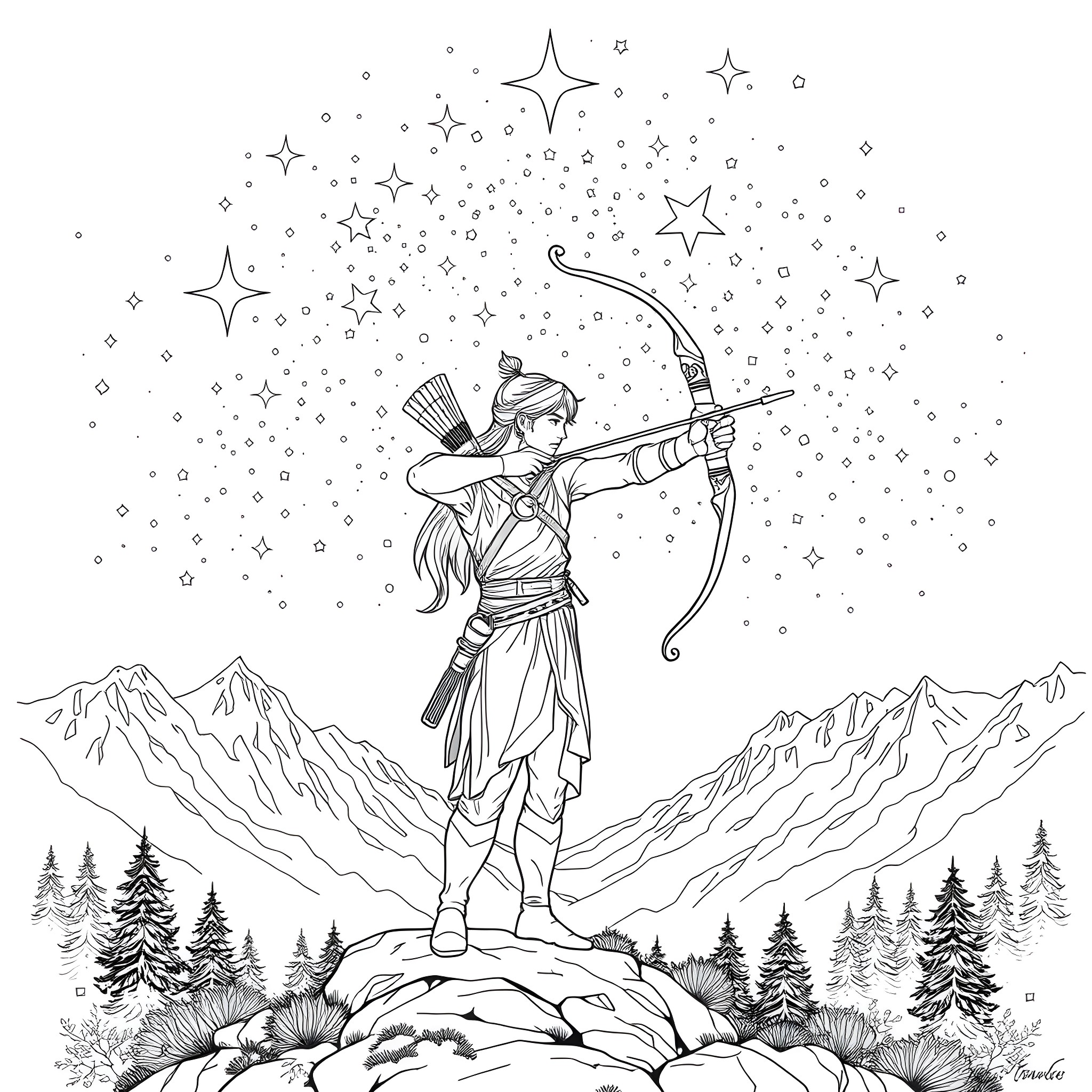 Best Sagittarius Coloring Pages (Free Printable PDF)