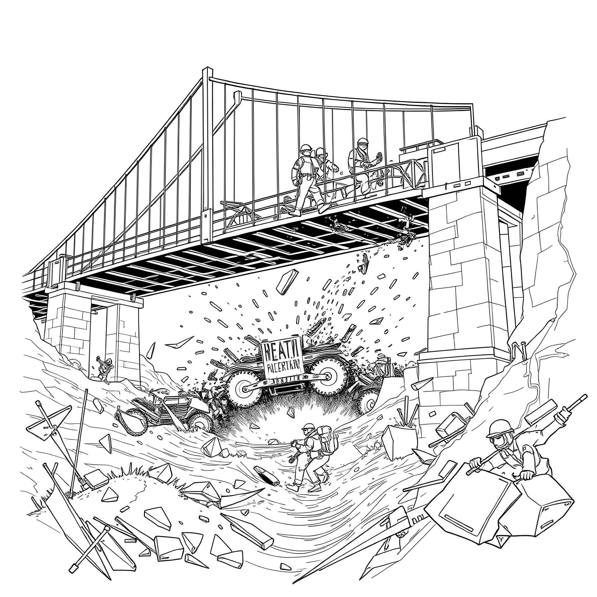 Best Bridge Coloring Pages (Free Printable PDF)