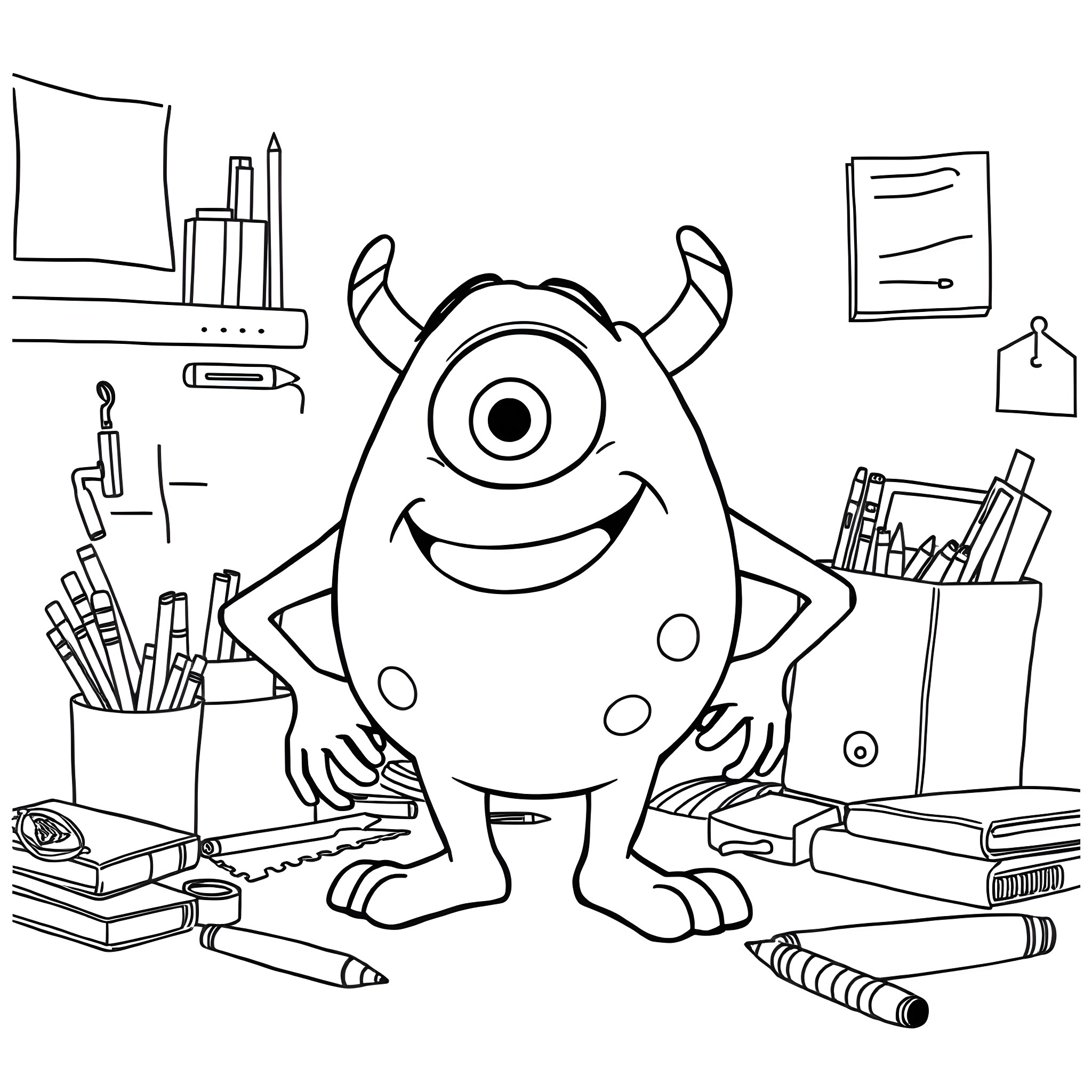 11 Best Mike Coloring Pages (Free Printable PDFs)