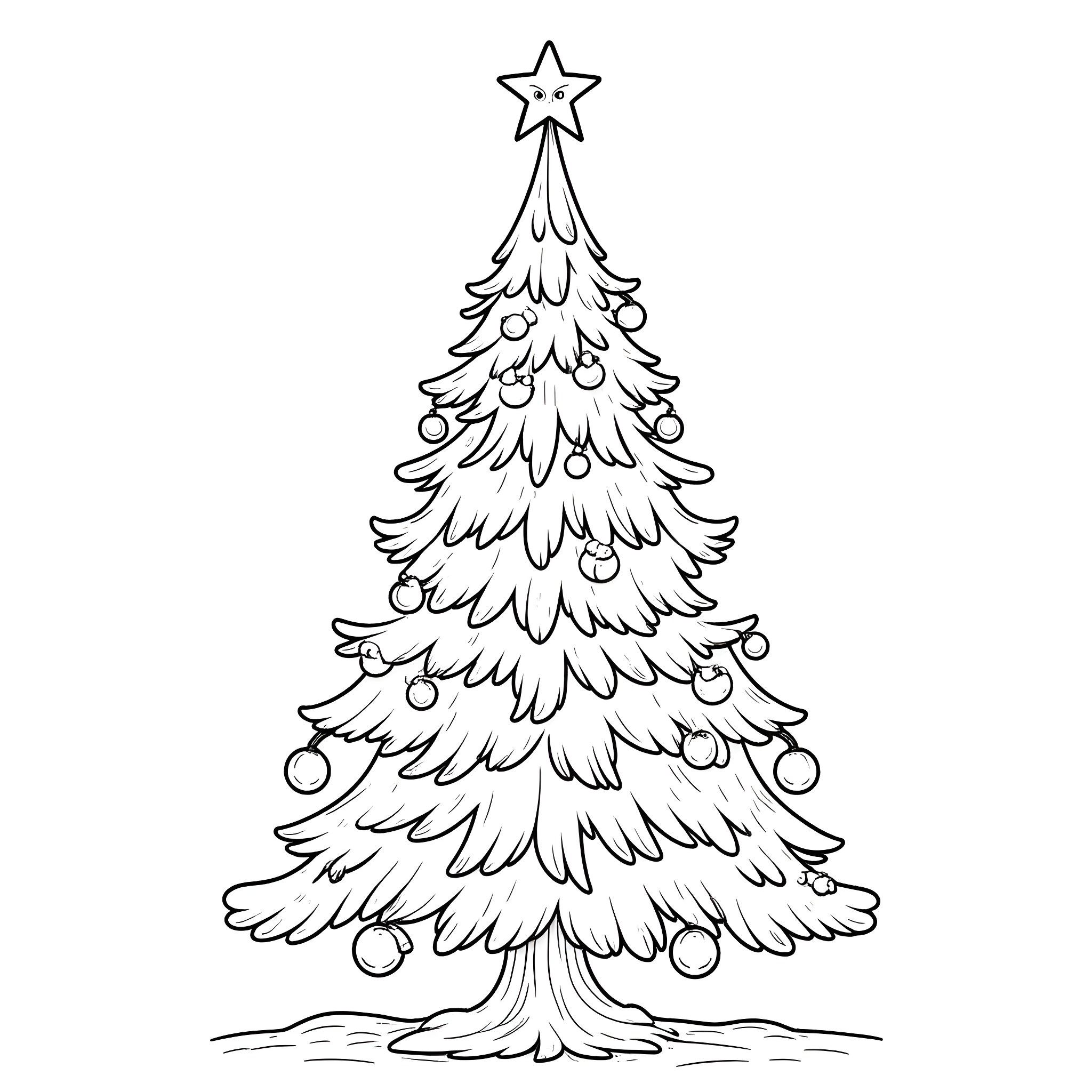 Best Christmas Tree Coloring Pages (Free Printable PDF)