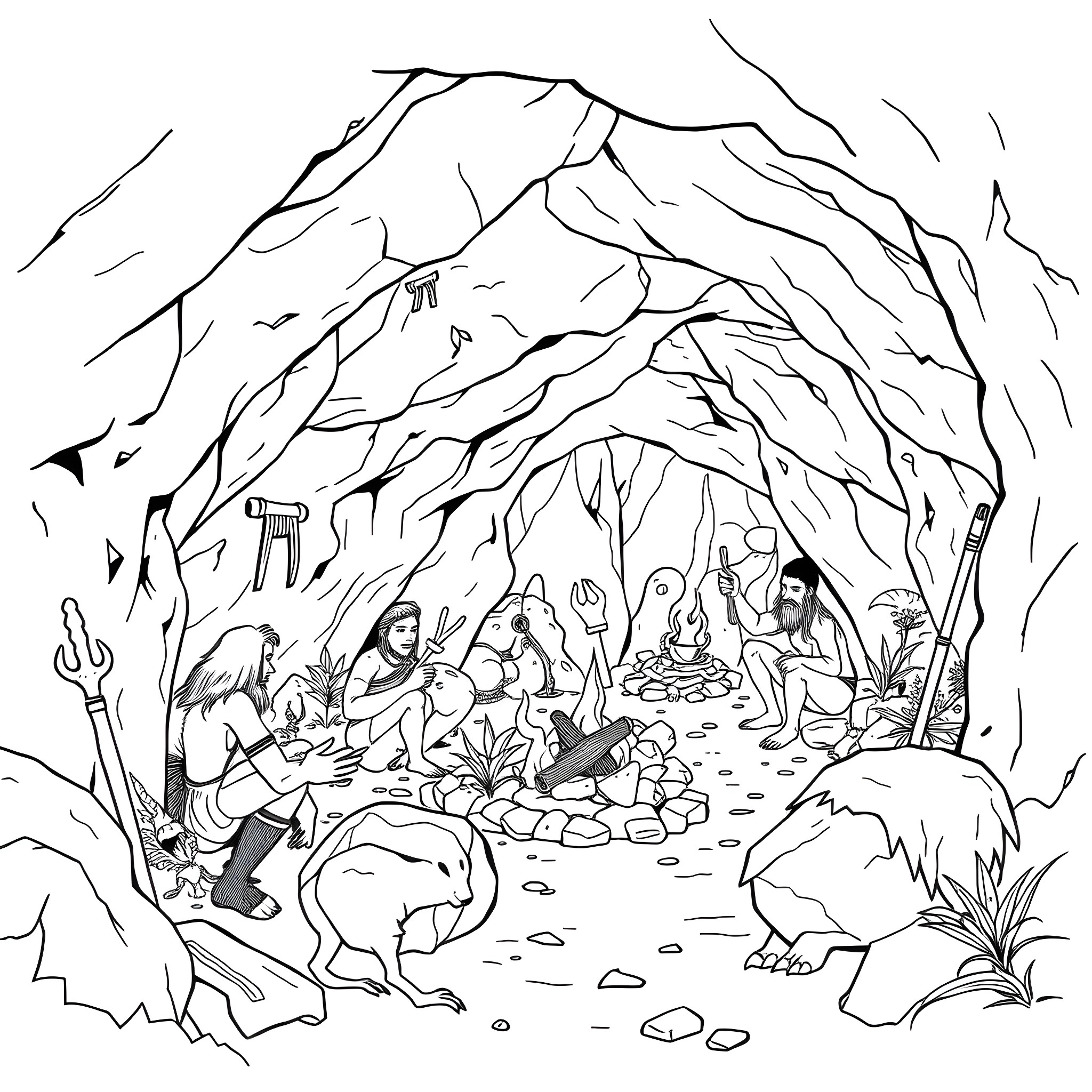 Best Cave Coloring Pages (Free Printable PDF)