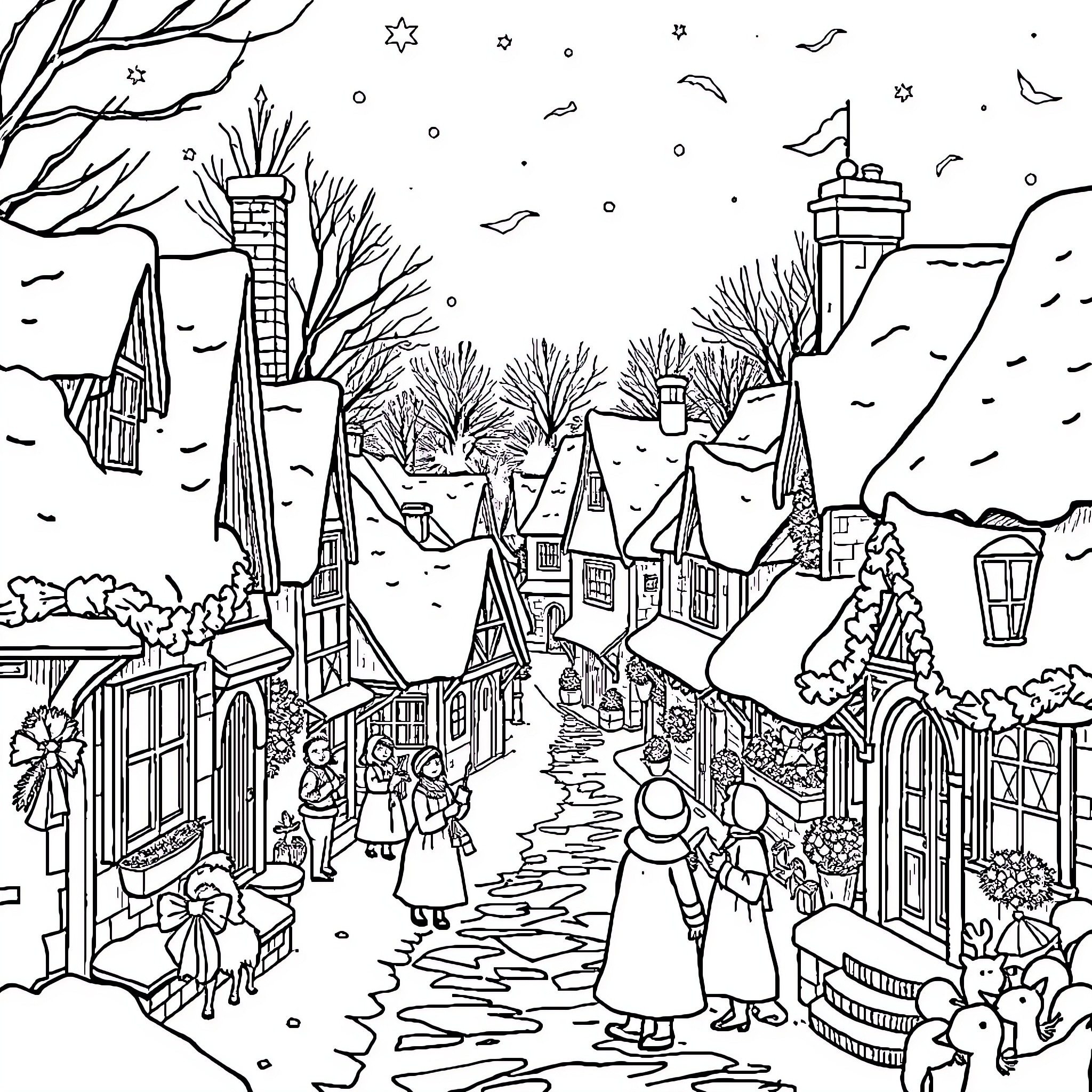 Best Village Coloring Pages (Free Printable PDF)