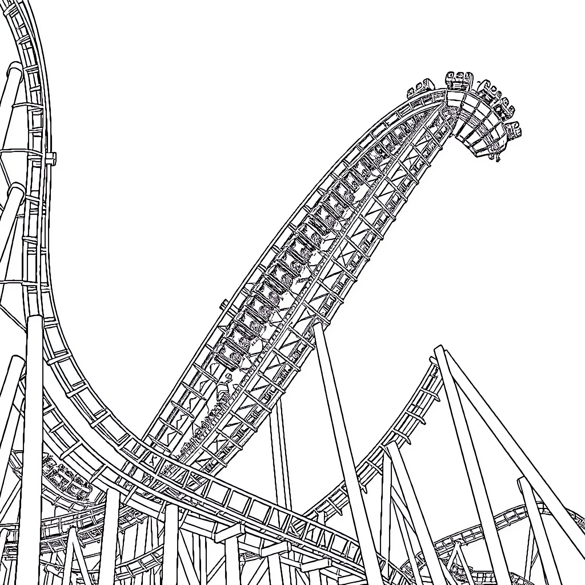 Best Roller Coaster Coloring Pages (Free Printable PDF)