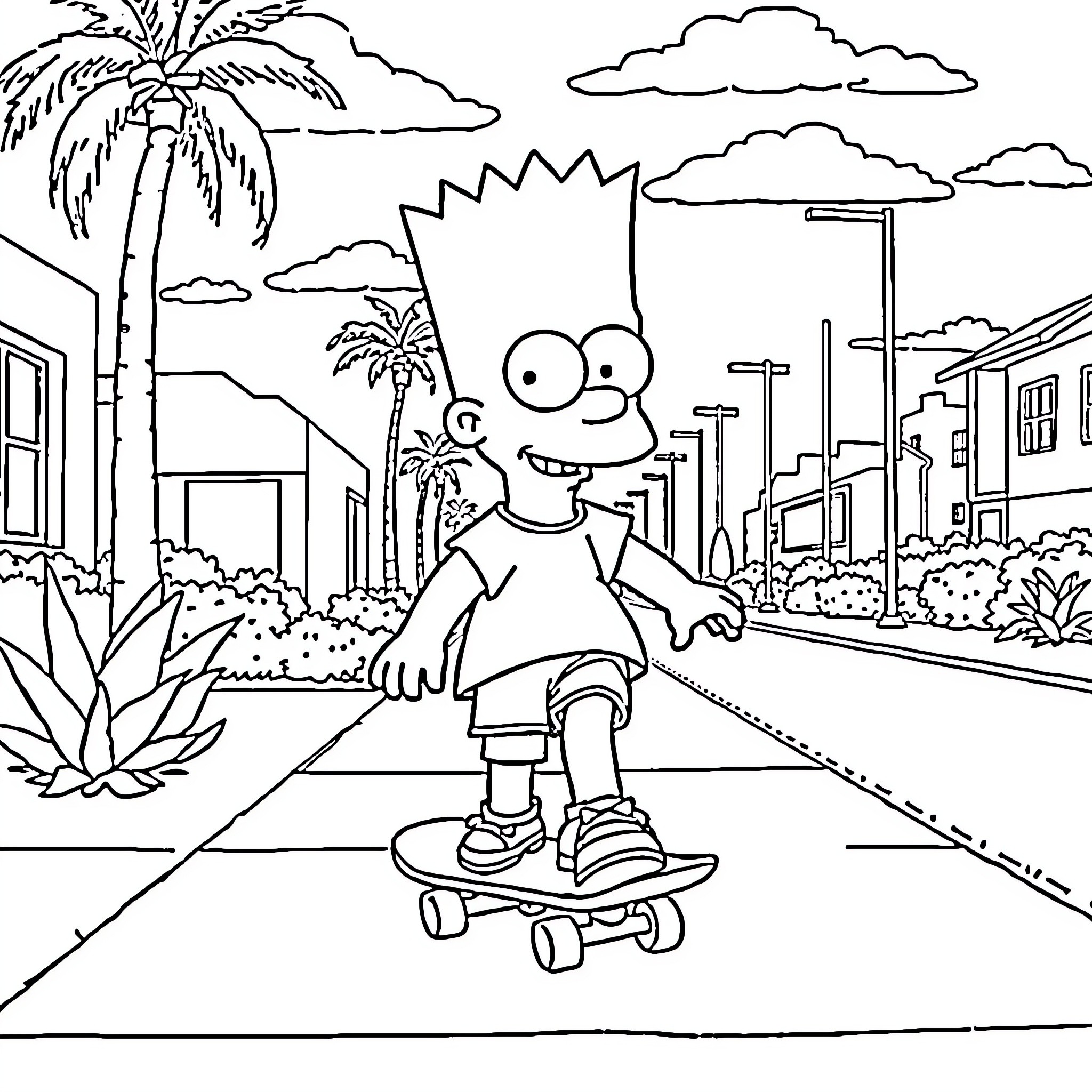 Best Bart Simpson Coloring Pages (Free Printable PDF)
