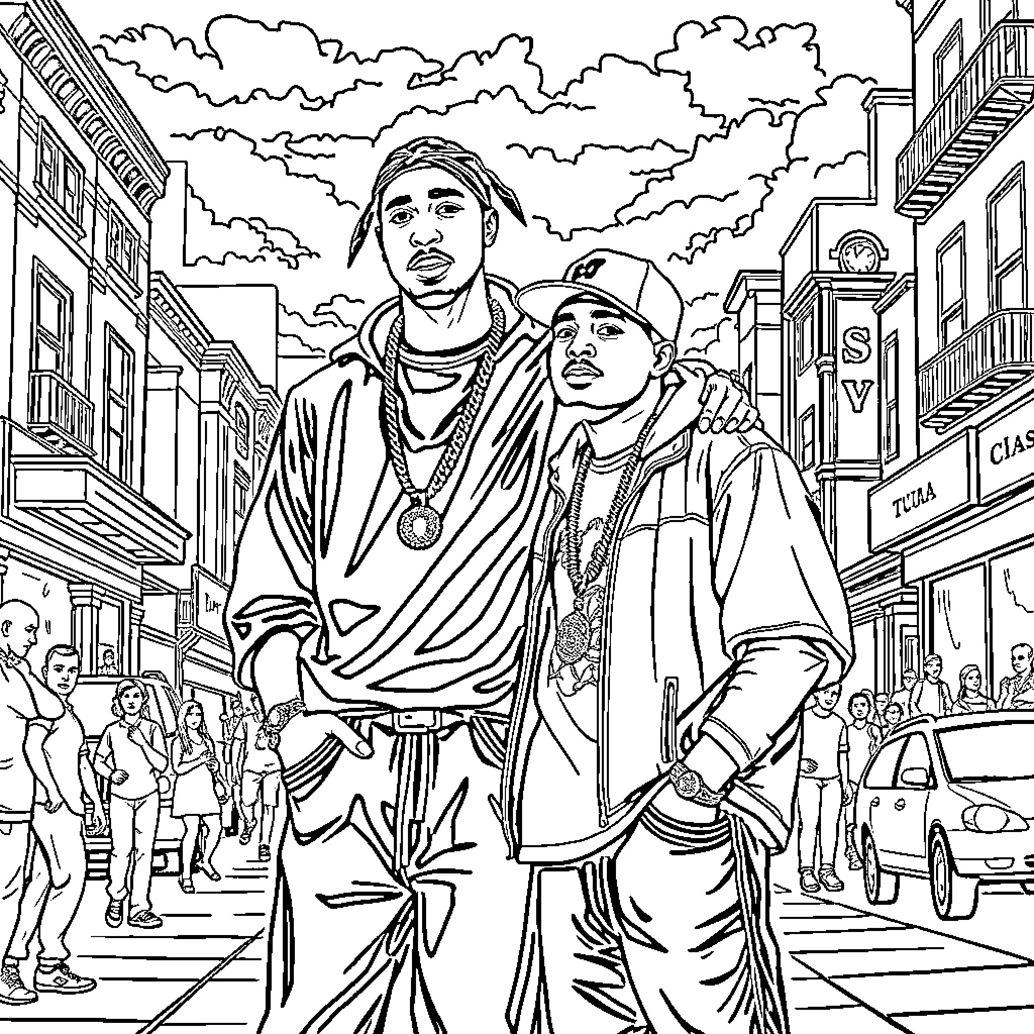 Best Tupac Coloring Pages (Free Printable PDF)