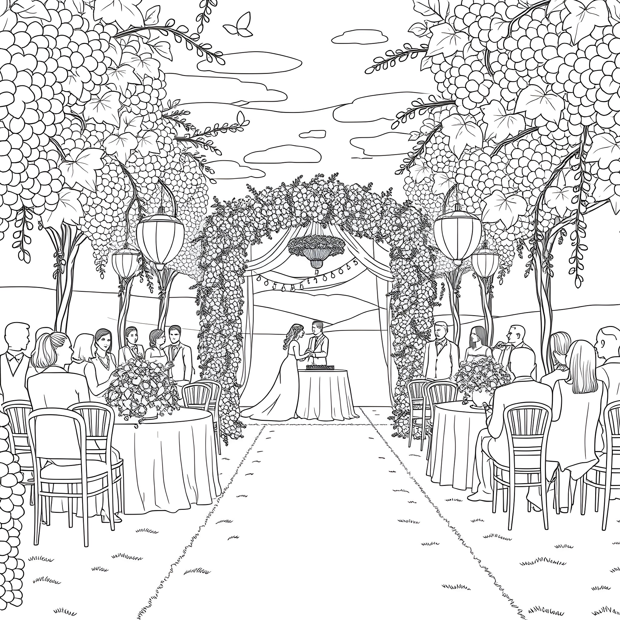 Best Wedding Coloring Pages (Free Printable PDF)