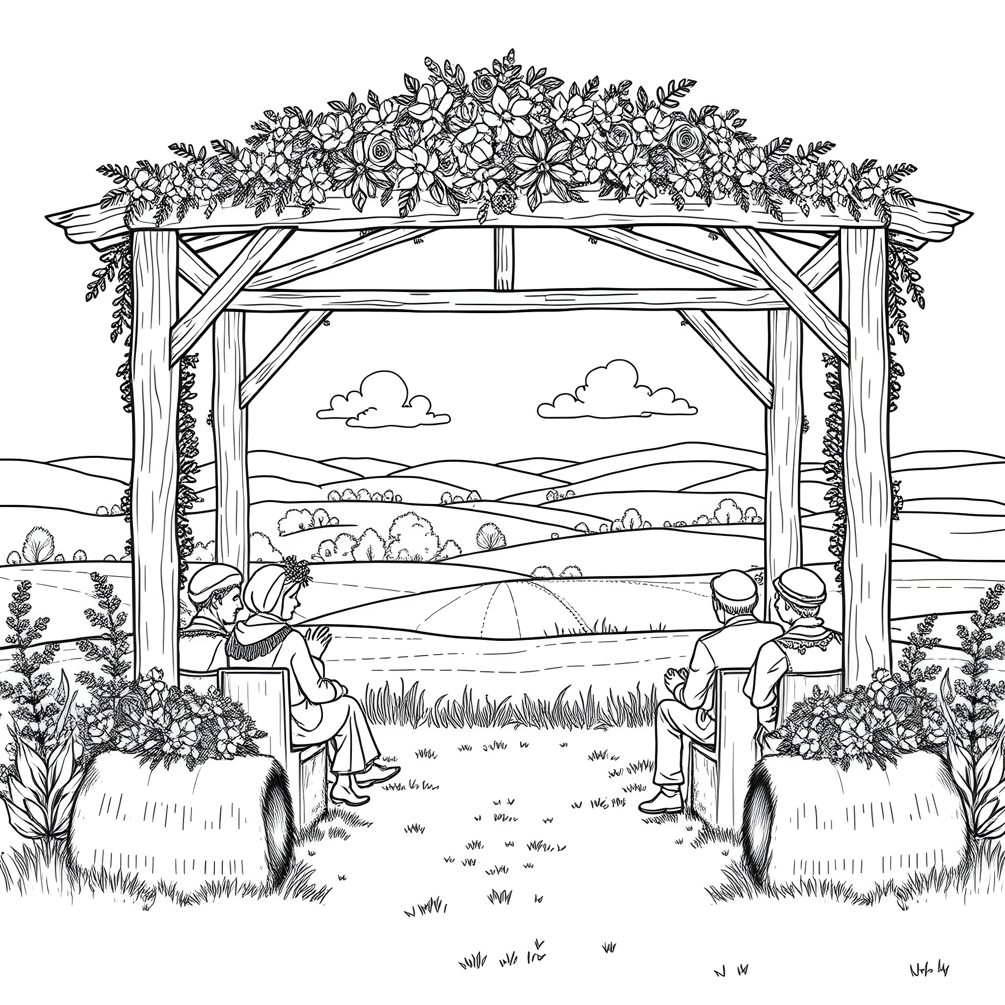 Best Wedding Coloring Pages (Free Printable PDF)