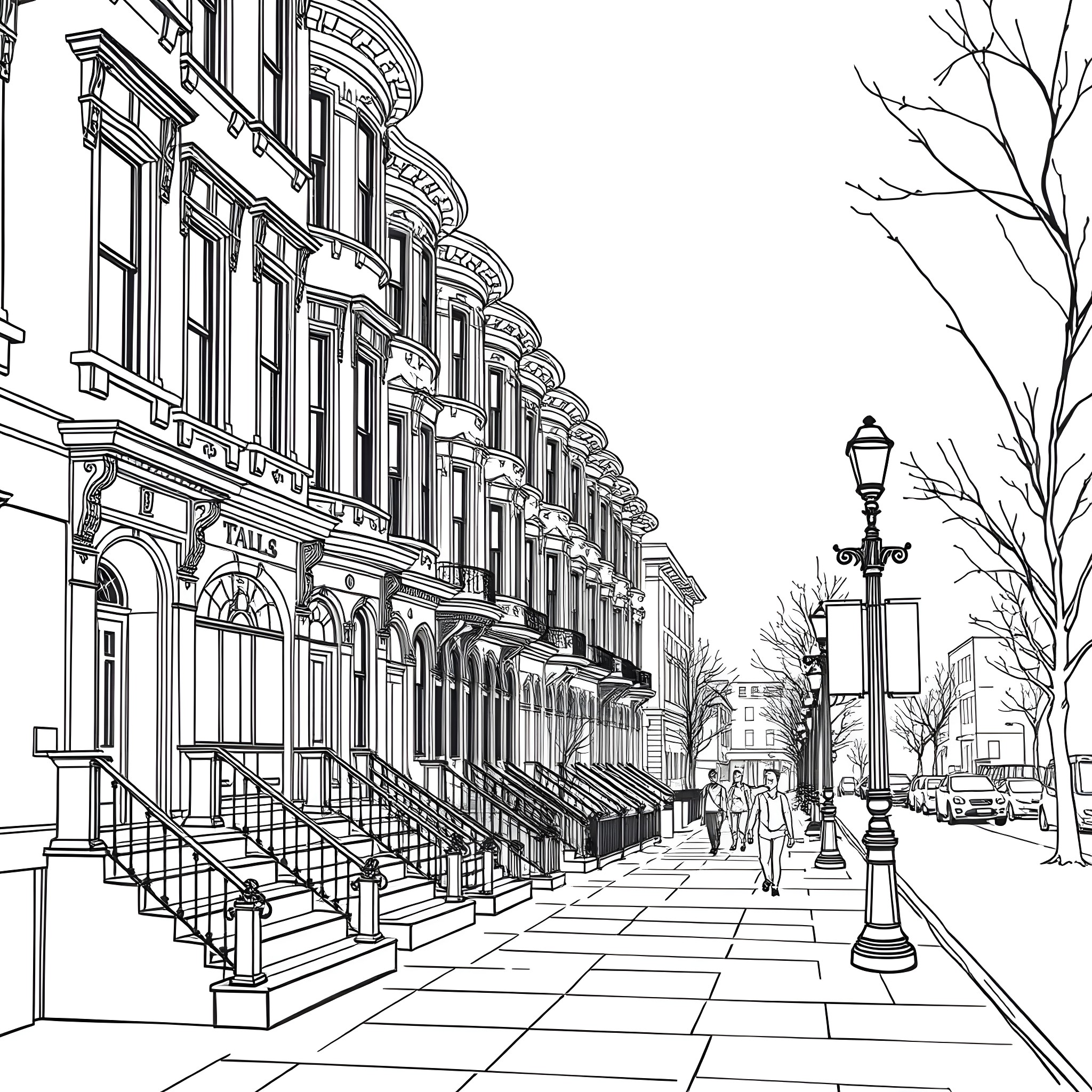 3 Best Brownstone Coloring Pages (Free Printable PDFs)