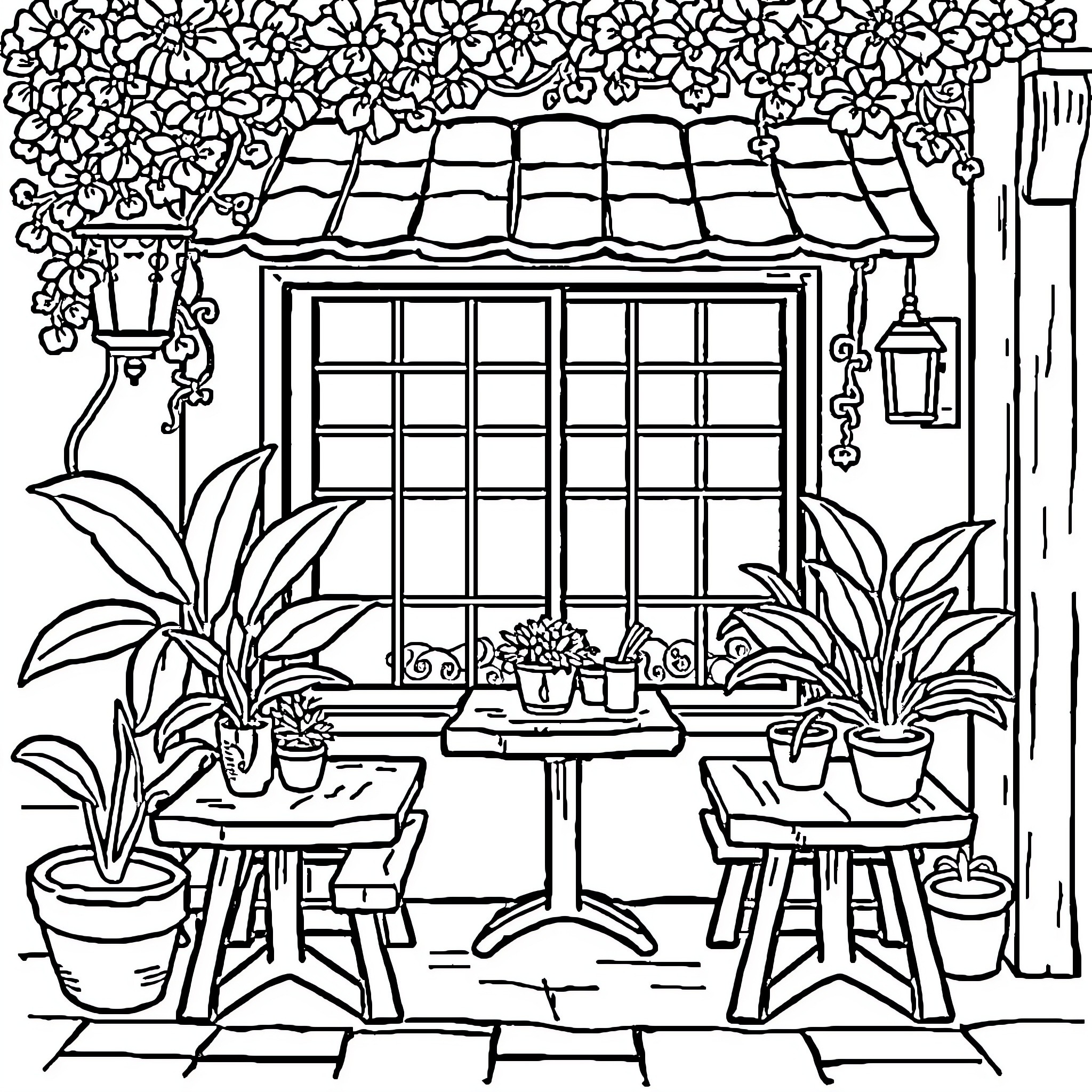 Best Cafe Coloring Pages (Free Printable PDF)