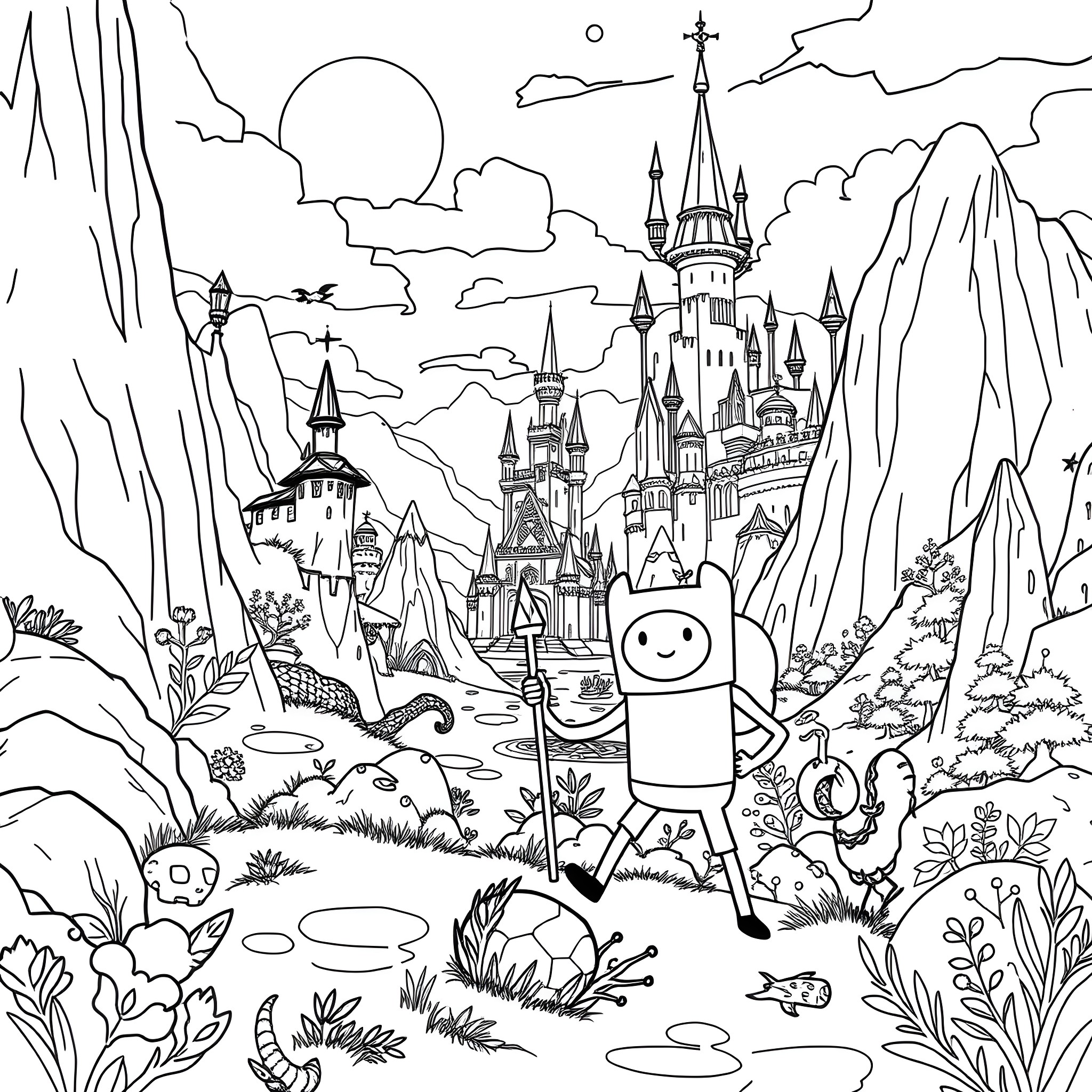 Best Adventure Time Coloring Pages (Free Printable PDF)