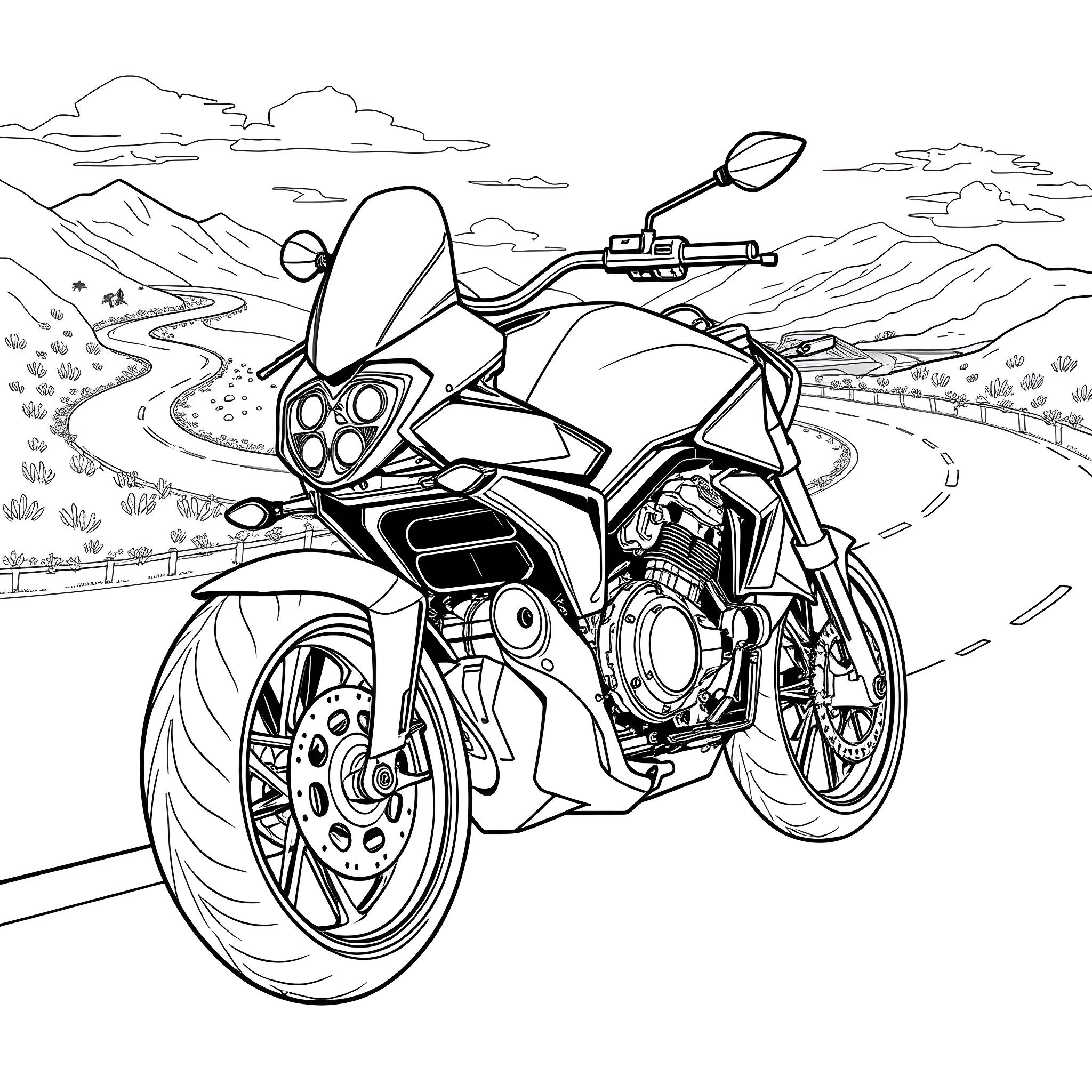 103 Best Motorcycle Coloring Pages (Free Printable PDFs)