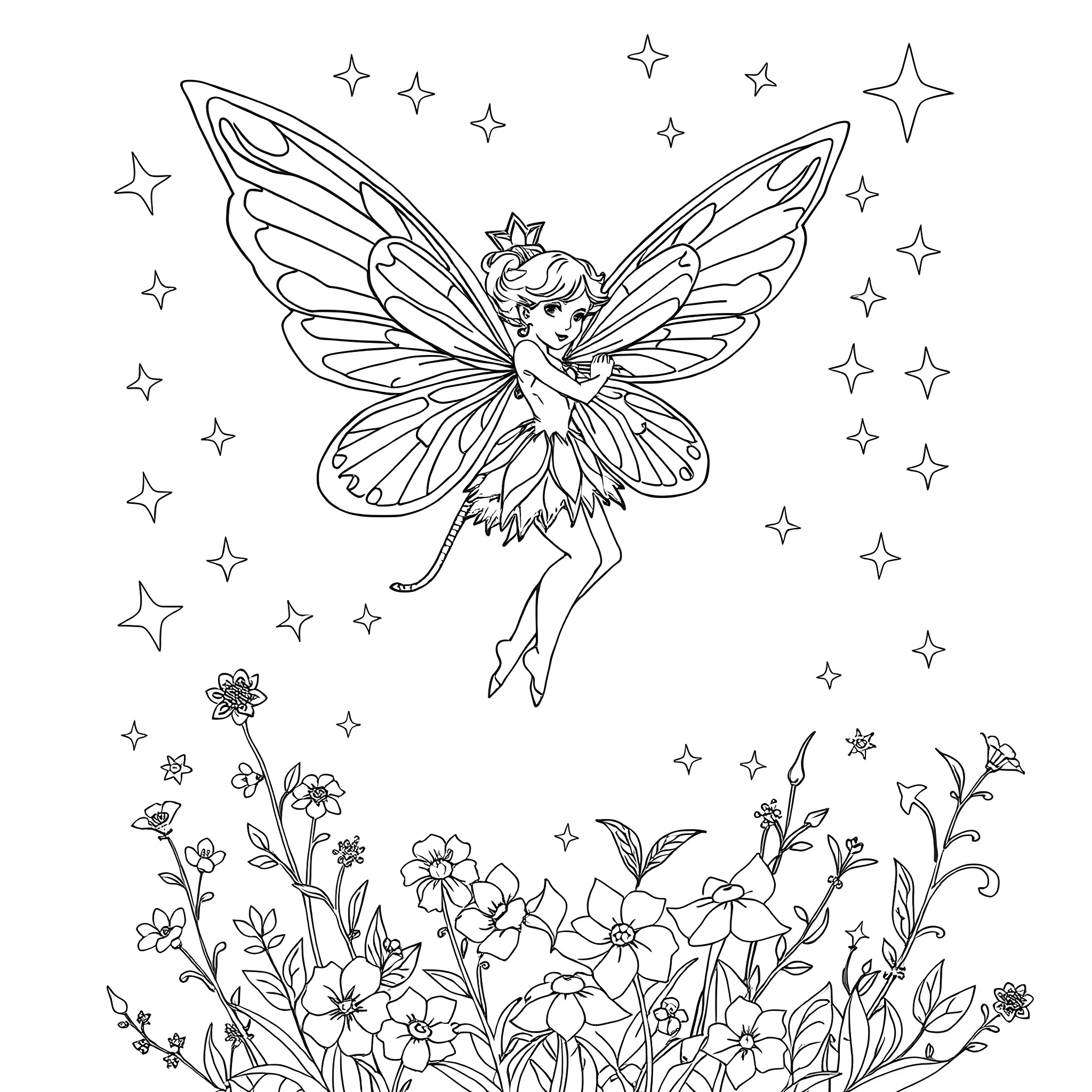 98 Best Fairy Coloring Pages (Free Printable PDFs)