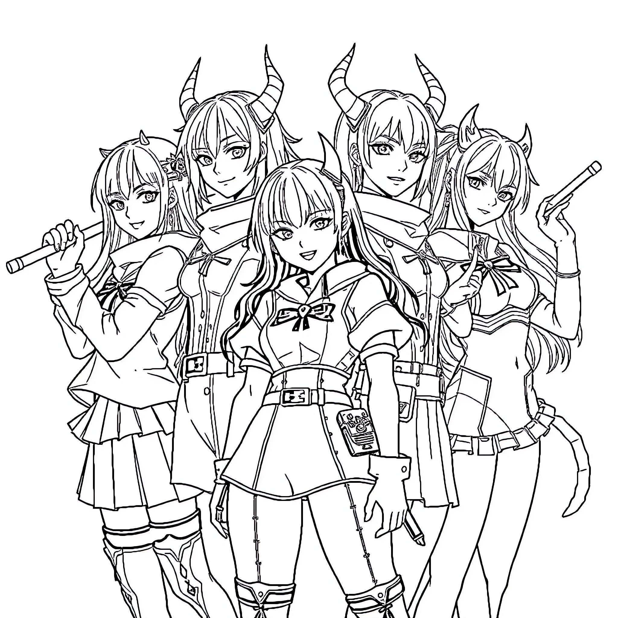 Best Huntrix Coloring Pages (Free Printable PDF)