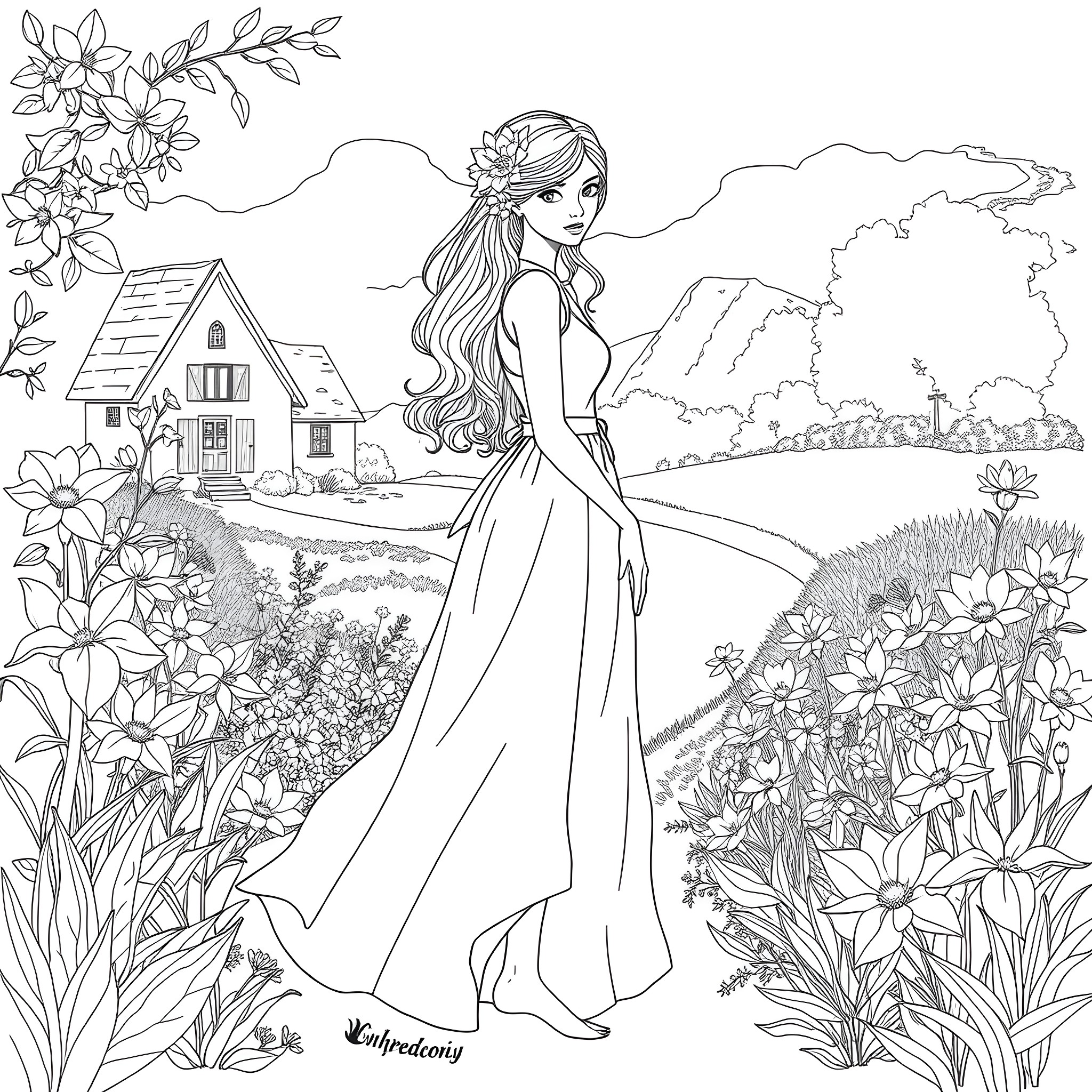 Best Woman Coloring Pages (Free Printable PDF)