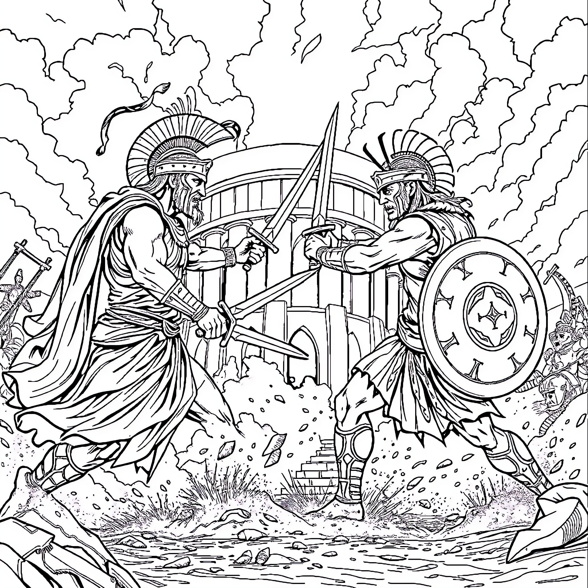 2 Best Achilles Coloring Pages (Free Printable PDFs)