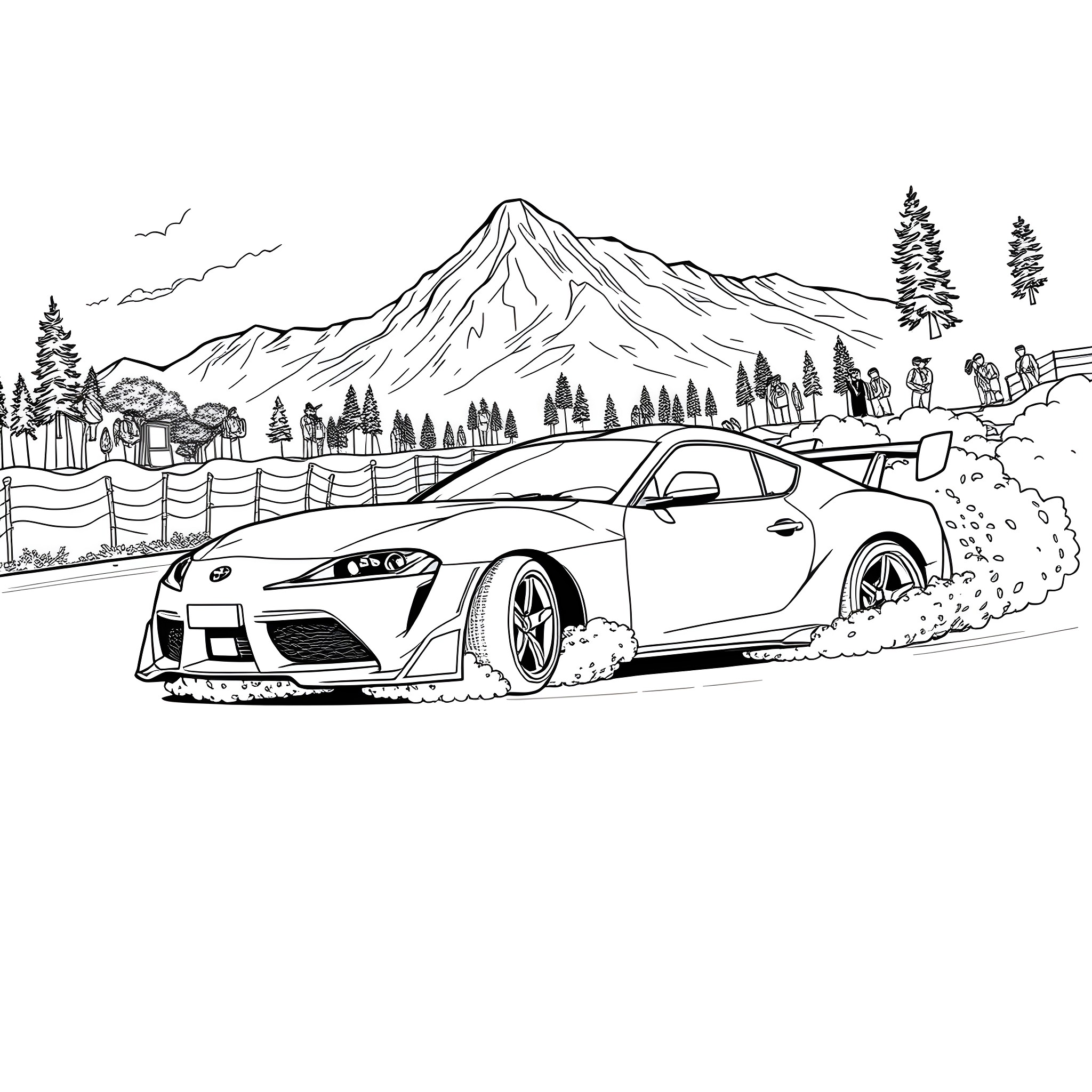 Best Toyota Supra Coloring Pages (Free Printable PDF)