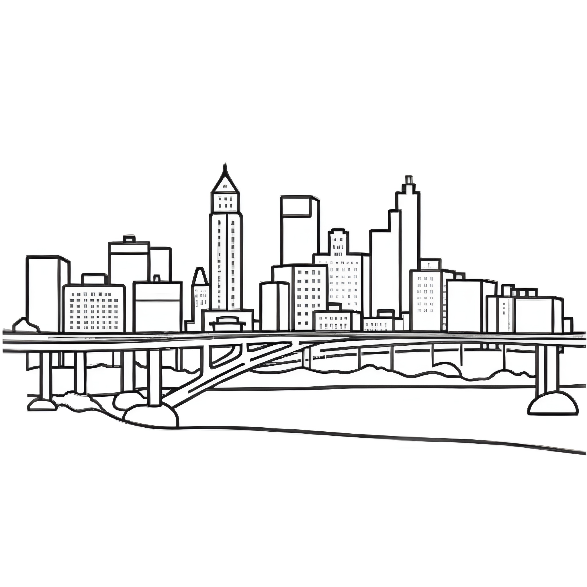 Best Skyline Coloring Pages (Free Printable PDF)