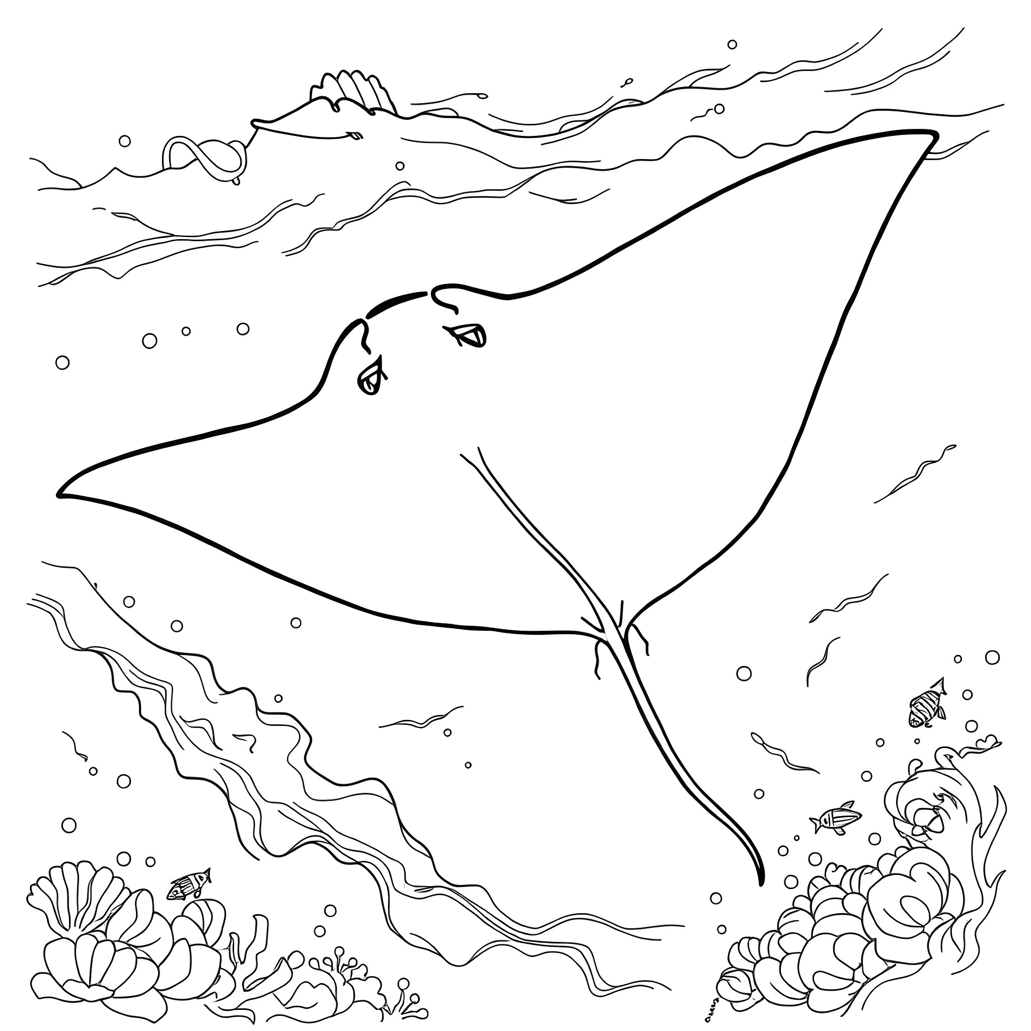 Best Manta Ray Coloring Pages (Free Printable PDF)