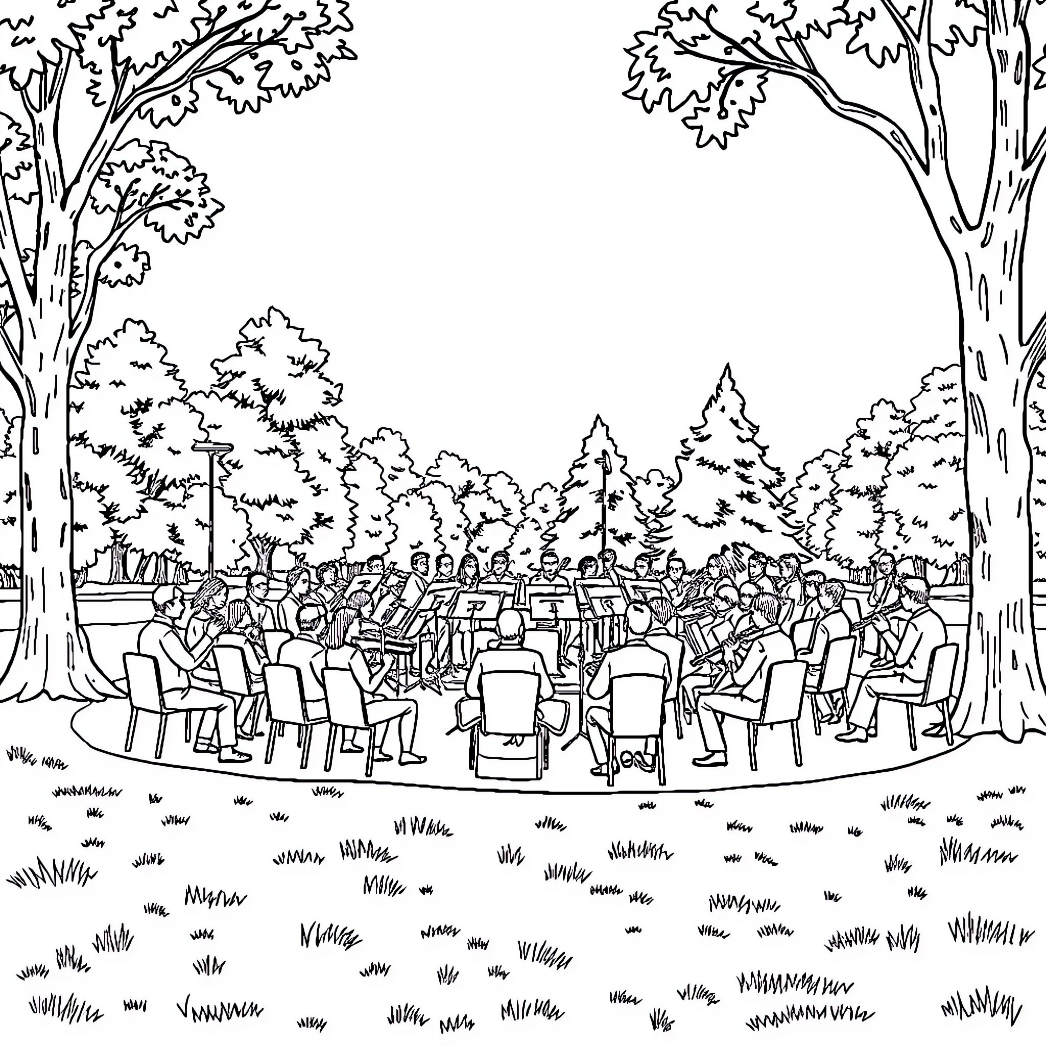 Best Orchestra Coloring Pages (Free Printable PDF)