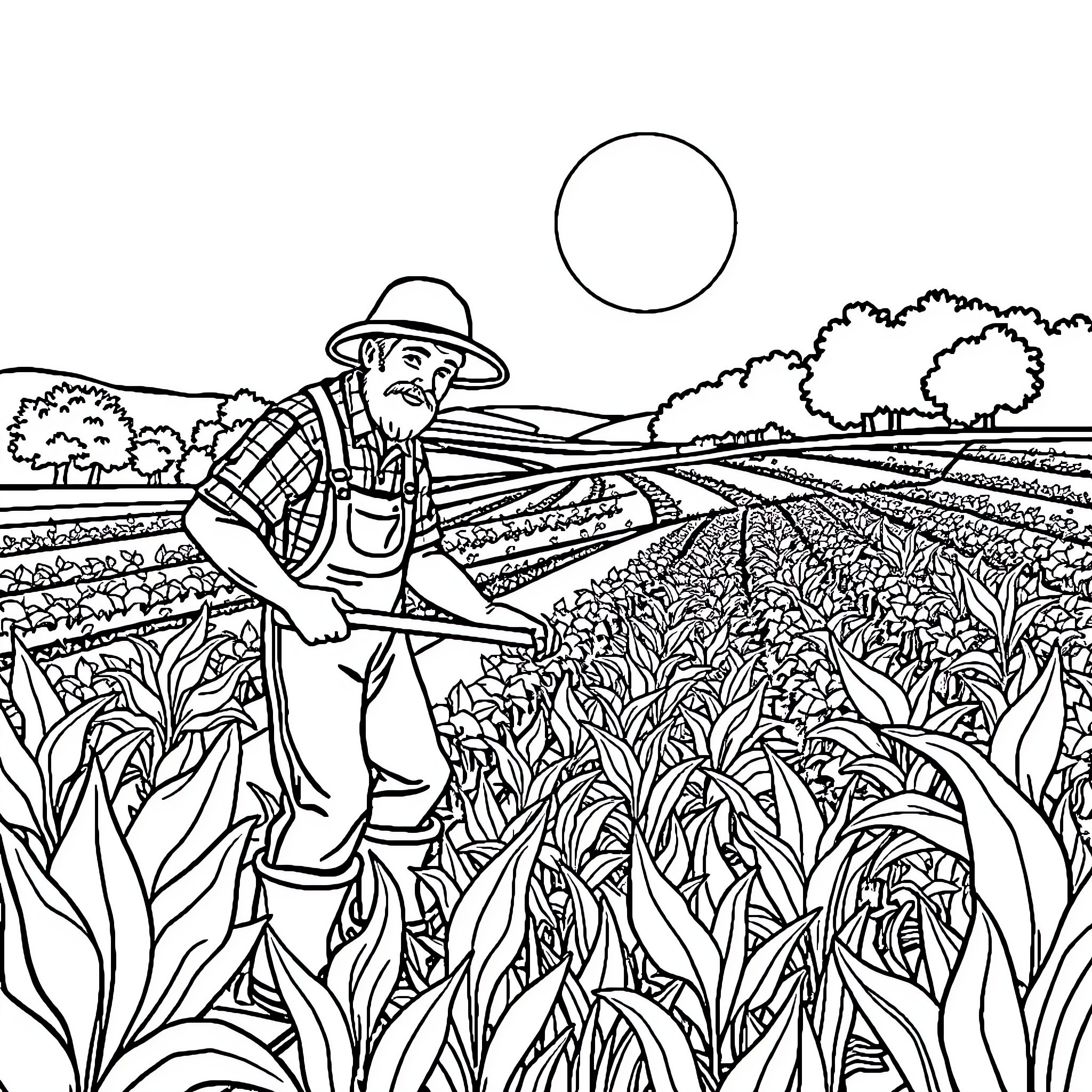 Best Farmer Coloring Pages (Free Printable PDF)