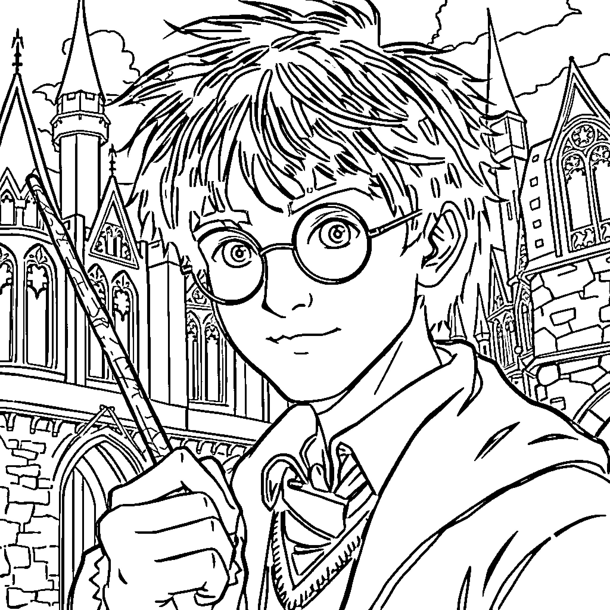 Best Harry Potter Coloring Pages (Free Printable PDF)