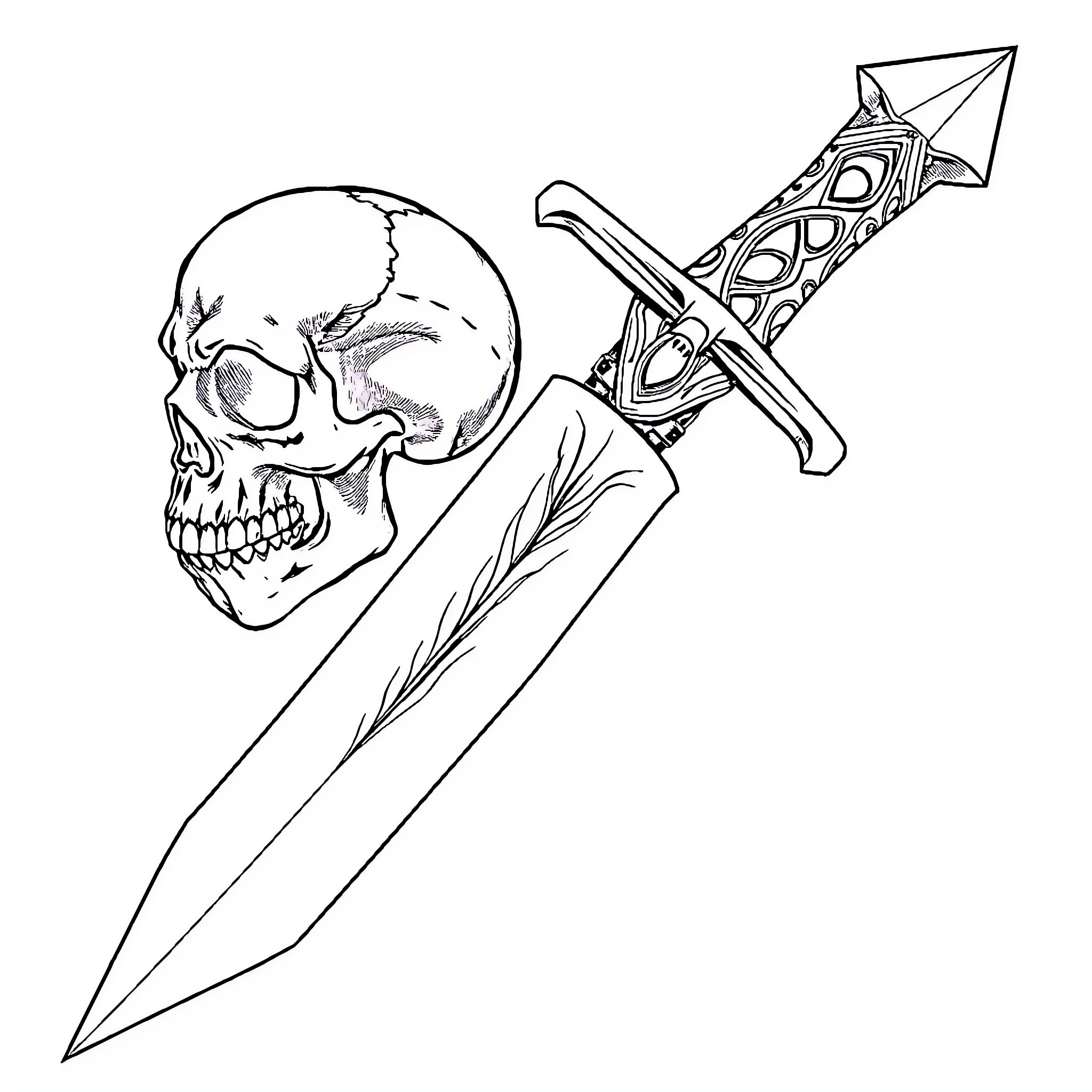 Best Dagger Coloring Pages (Free Printable PDF)