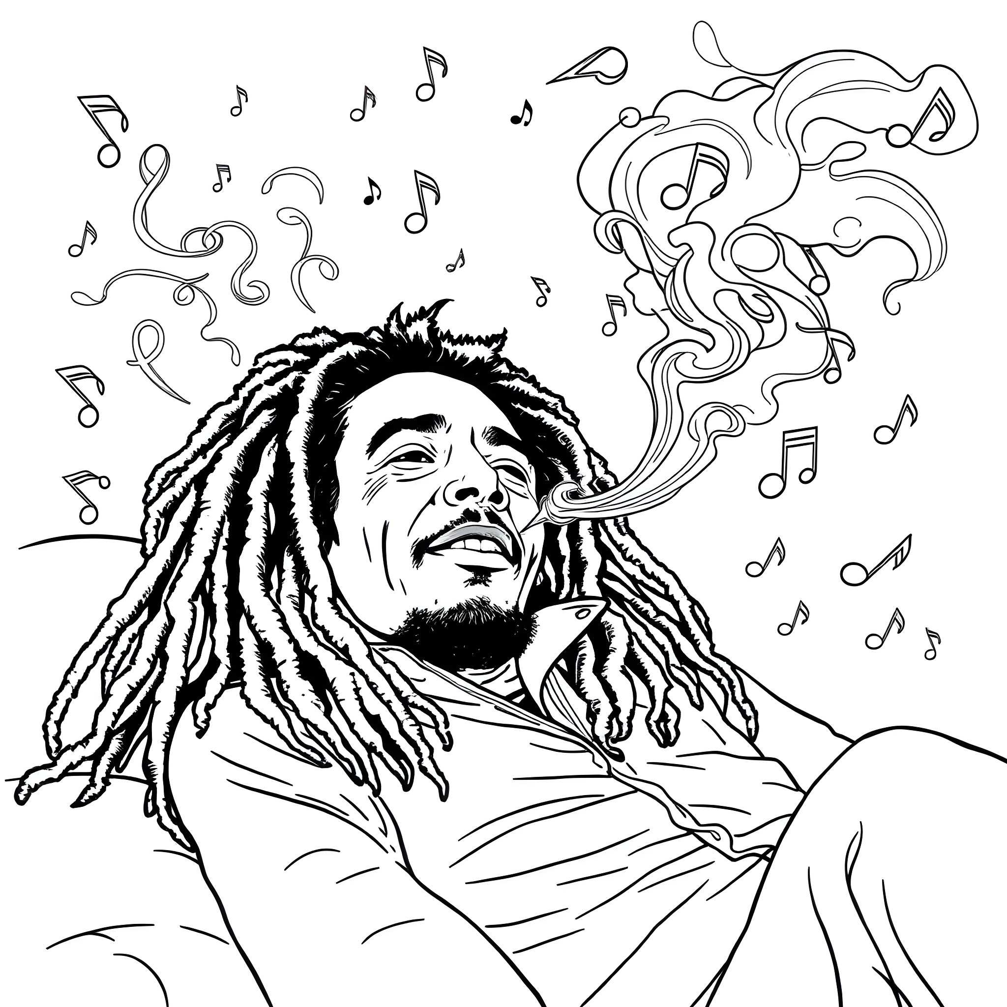 Best Bob Marley Coloring Pages (Free Printable PDF)