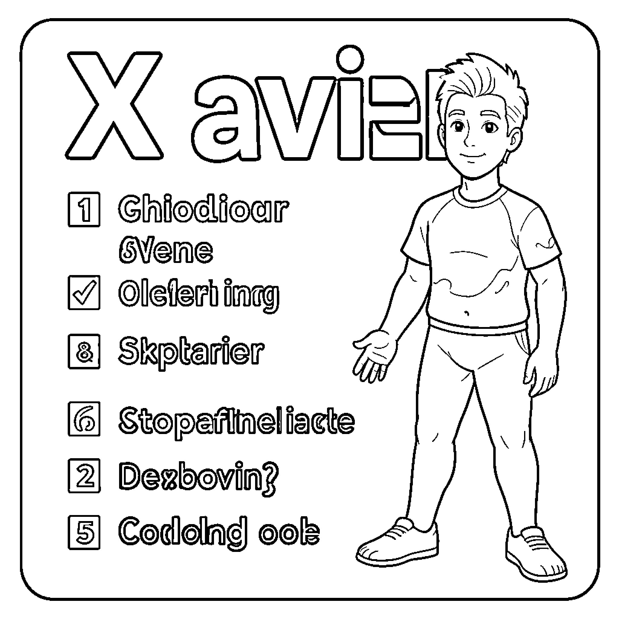 Best Xavier Coloring Pages (Free Printable PDF)