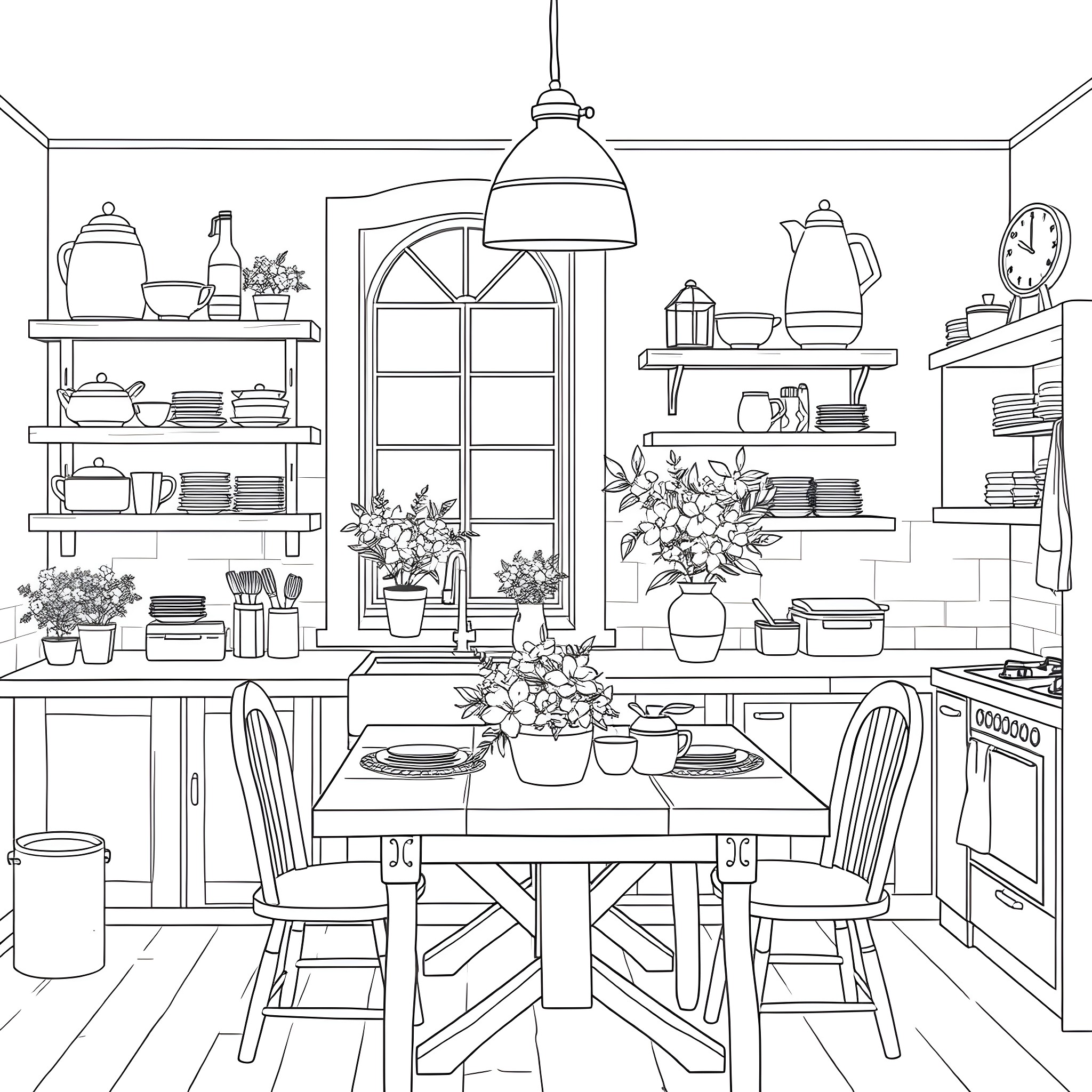 30 Best Kitchen Coloring Pages (Free Printable PDFs)