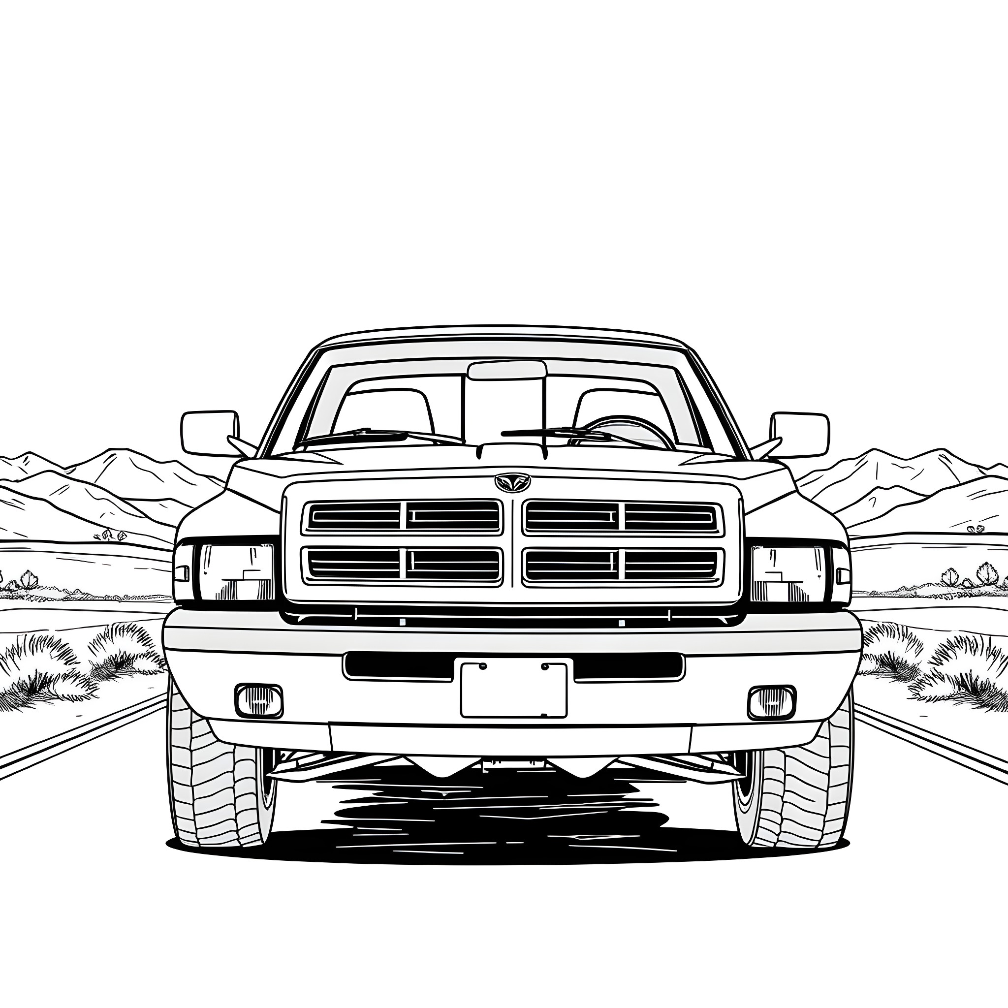 Best Dodge Ram Coloring Pages (Free Printable PDF)