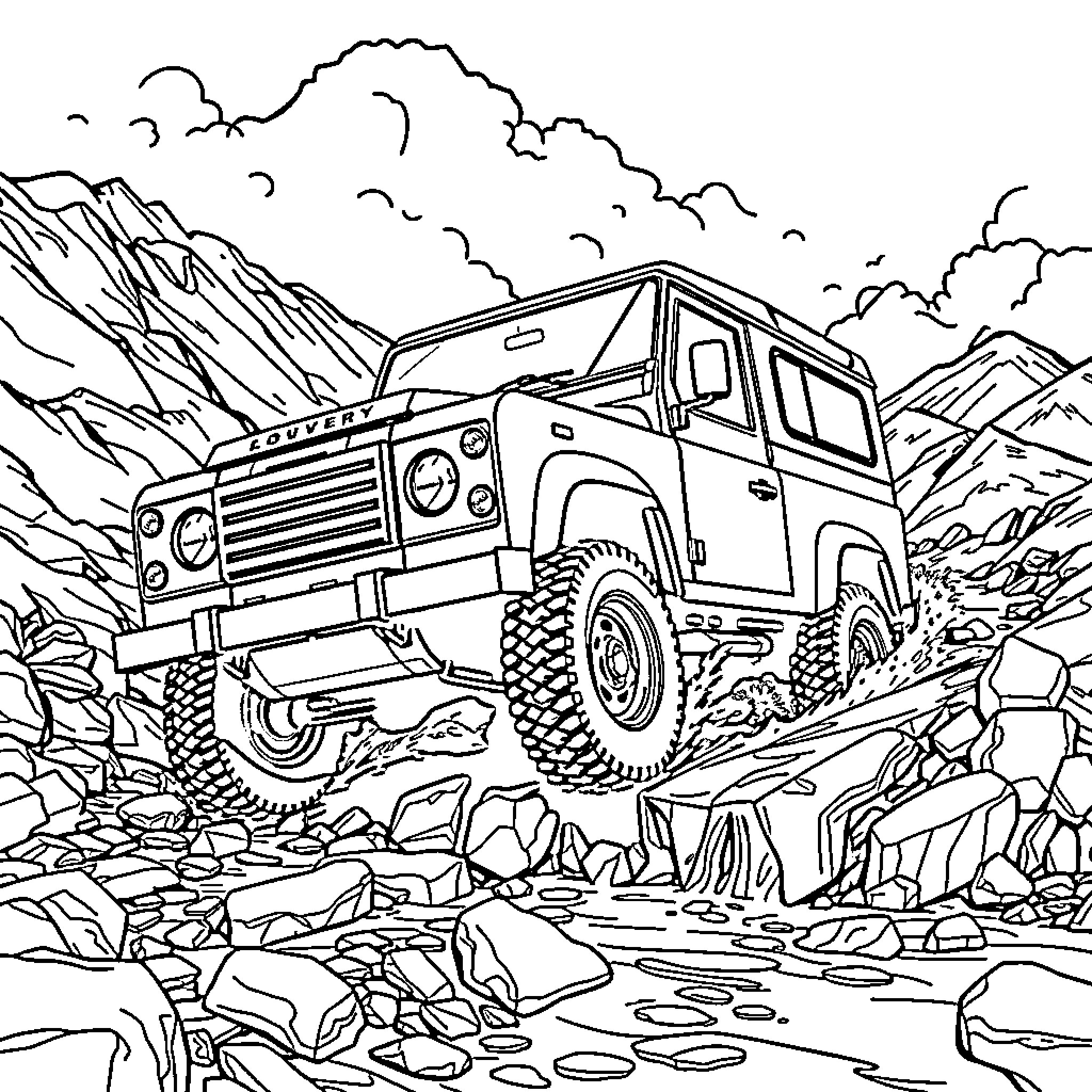 Best Land Rover Coloring Pages (Free Printable PDF)