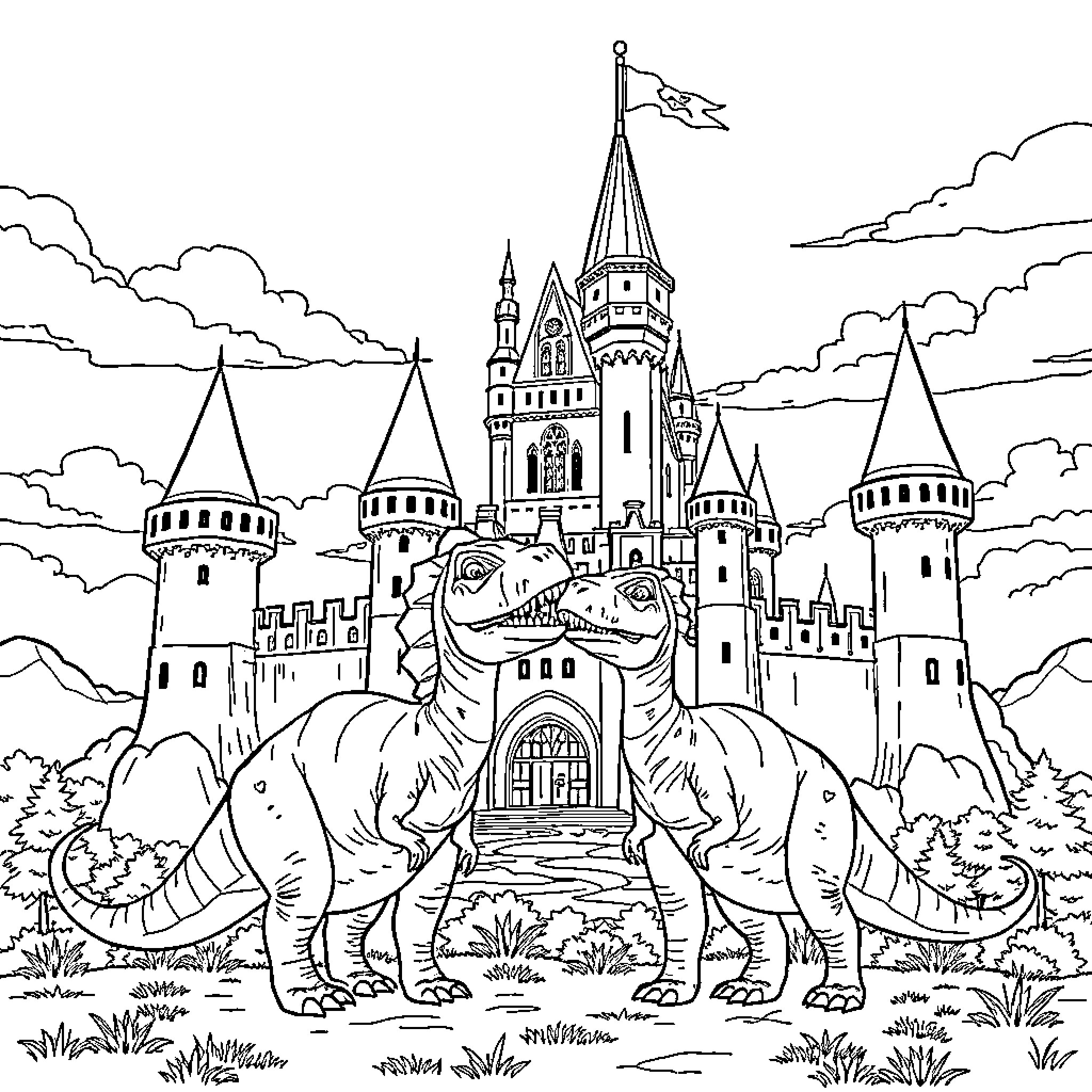 Best Dinosaur Coloring Pages (Free Printable PDF)