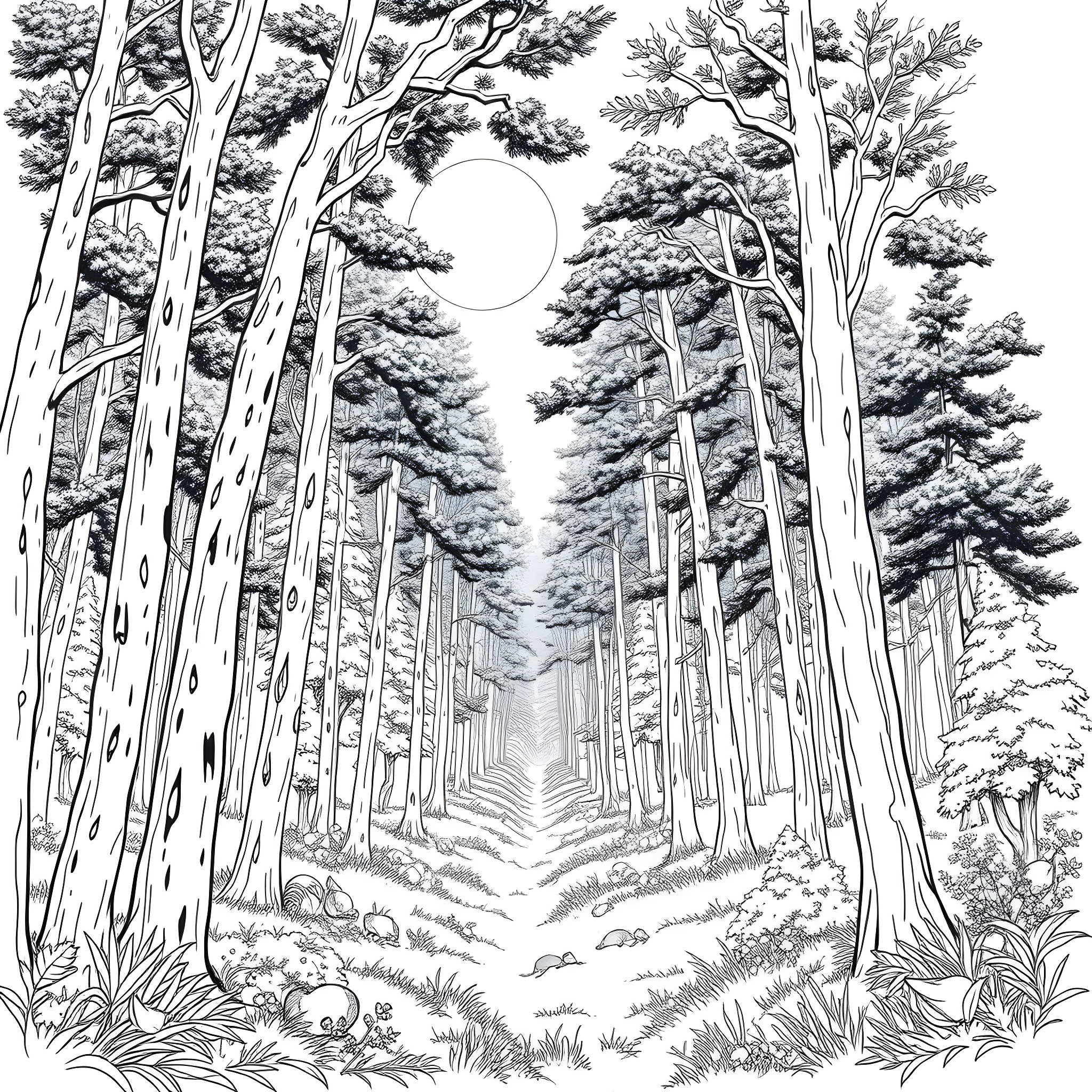 Best Forest Coloring Pages (Free Printable PDF)