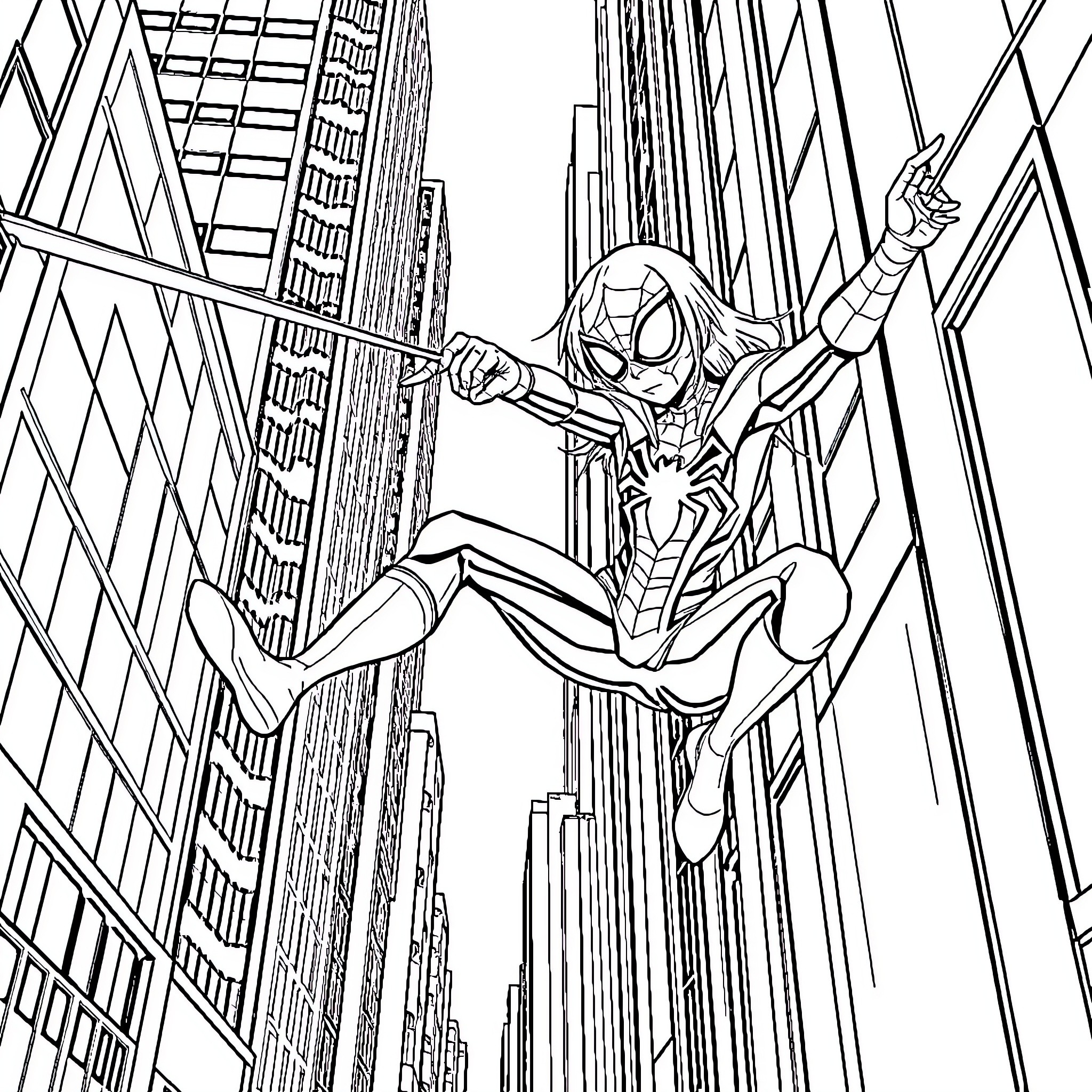 Best Spider Girl Coloring Pages (Free Printable PDF)