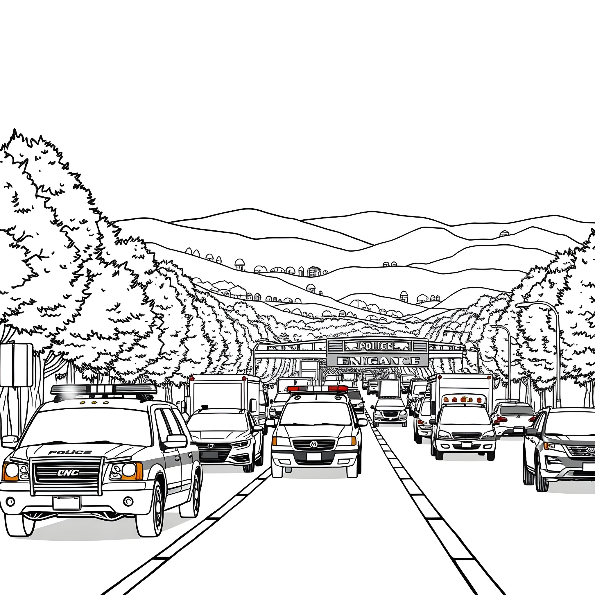 17 Best Police Car Coloring Pages (Free Printable PDFs)