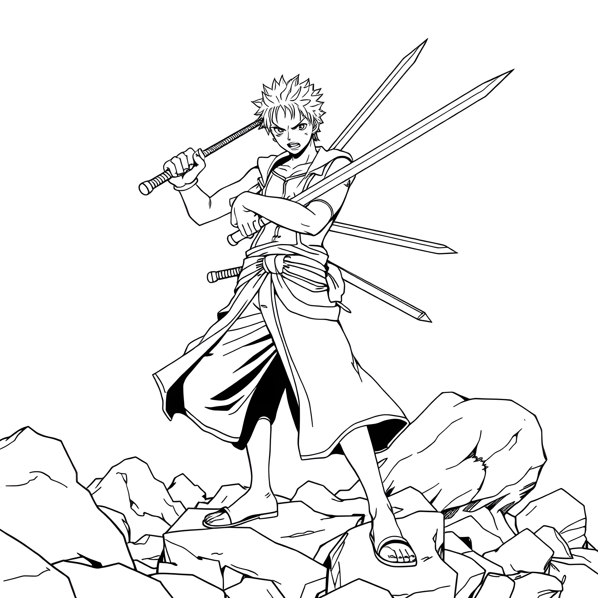 Best Zoro Coloring Pages (Free Printable PDF)