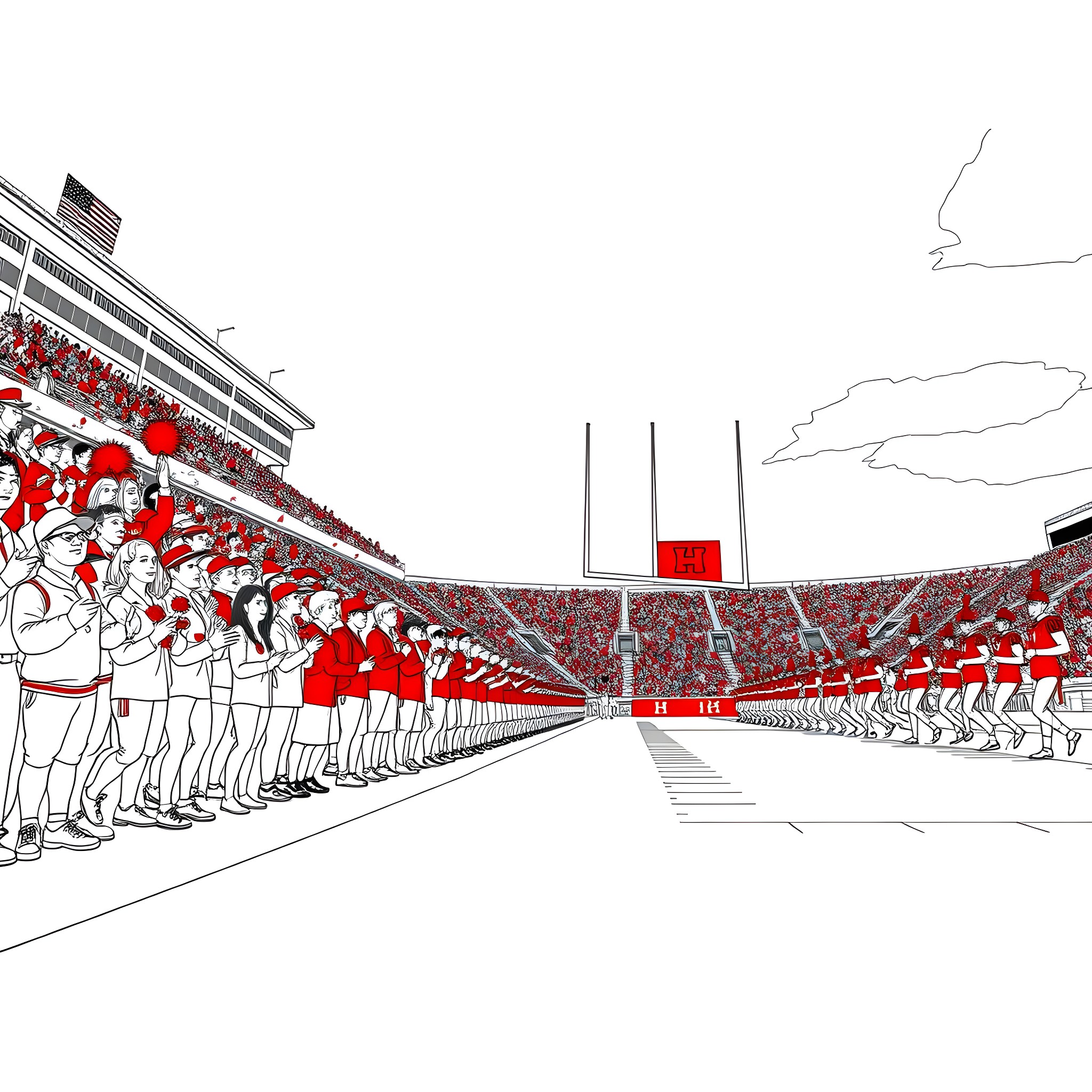 Best Football Stadium Coloring Pages (Free Printable PDF)