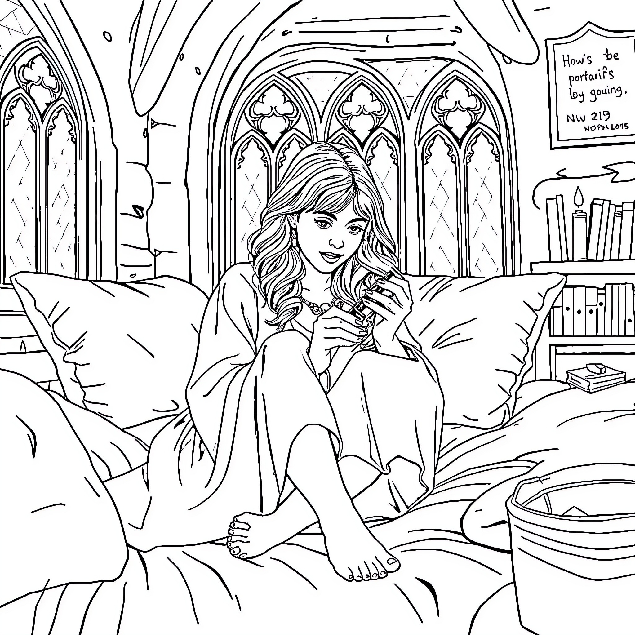 Best Hermione Granger Coloring Pages (Free Printable PDF)