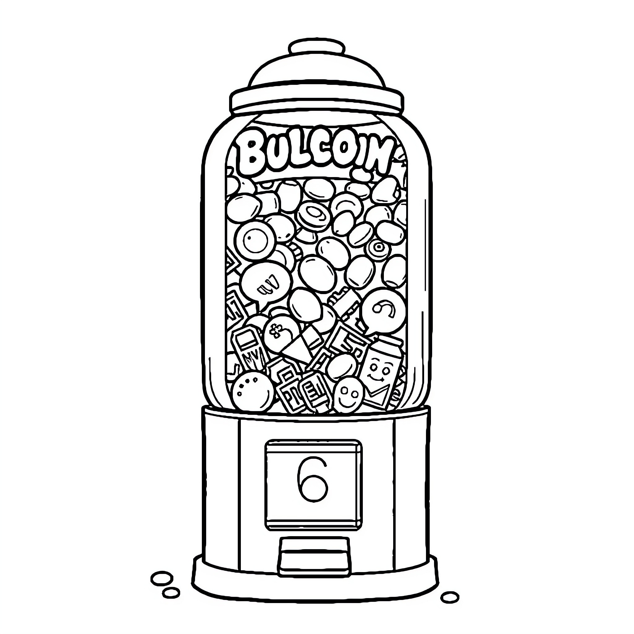 Best Bubblegum Machine Coloring Pages (Free Printable PDF)