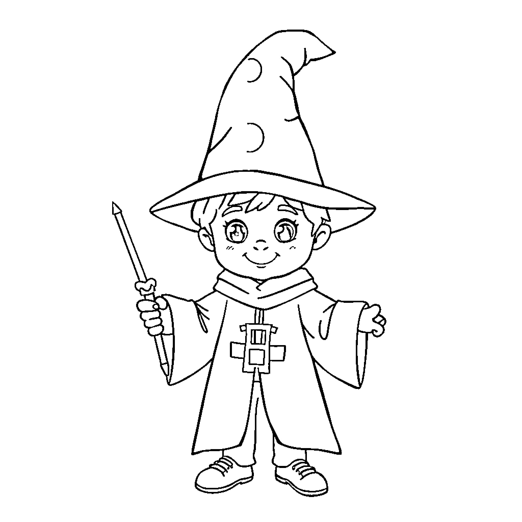 Best Kid Wizard Coloring Pages (Free Printable PDF)
