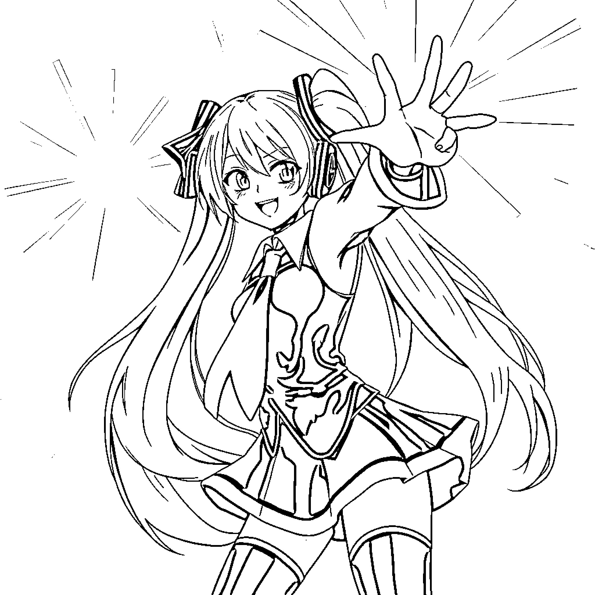 Best Hatsune Miku Coloring Pages (Free Printable PDF)