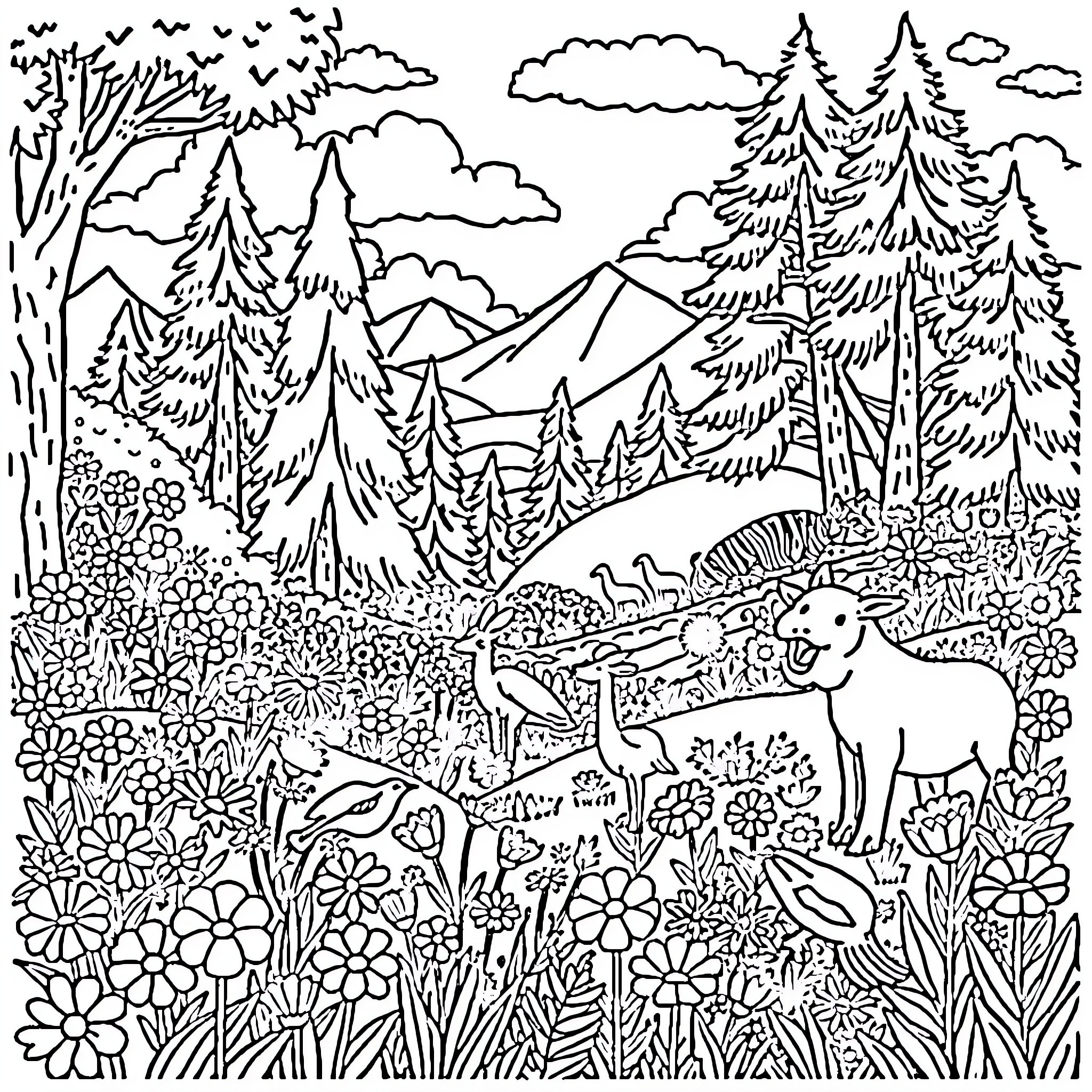 Best Landscape Coloring Pages (Free Printable PDF)