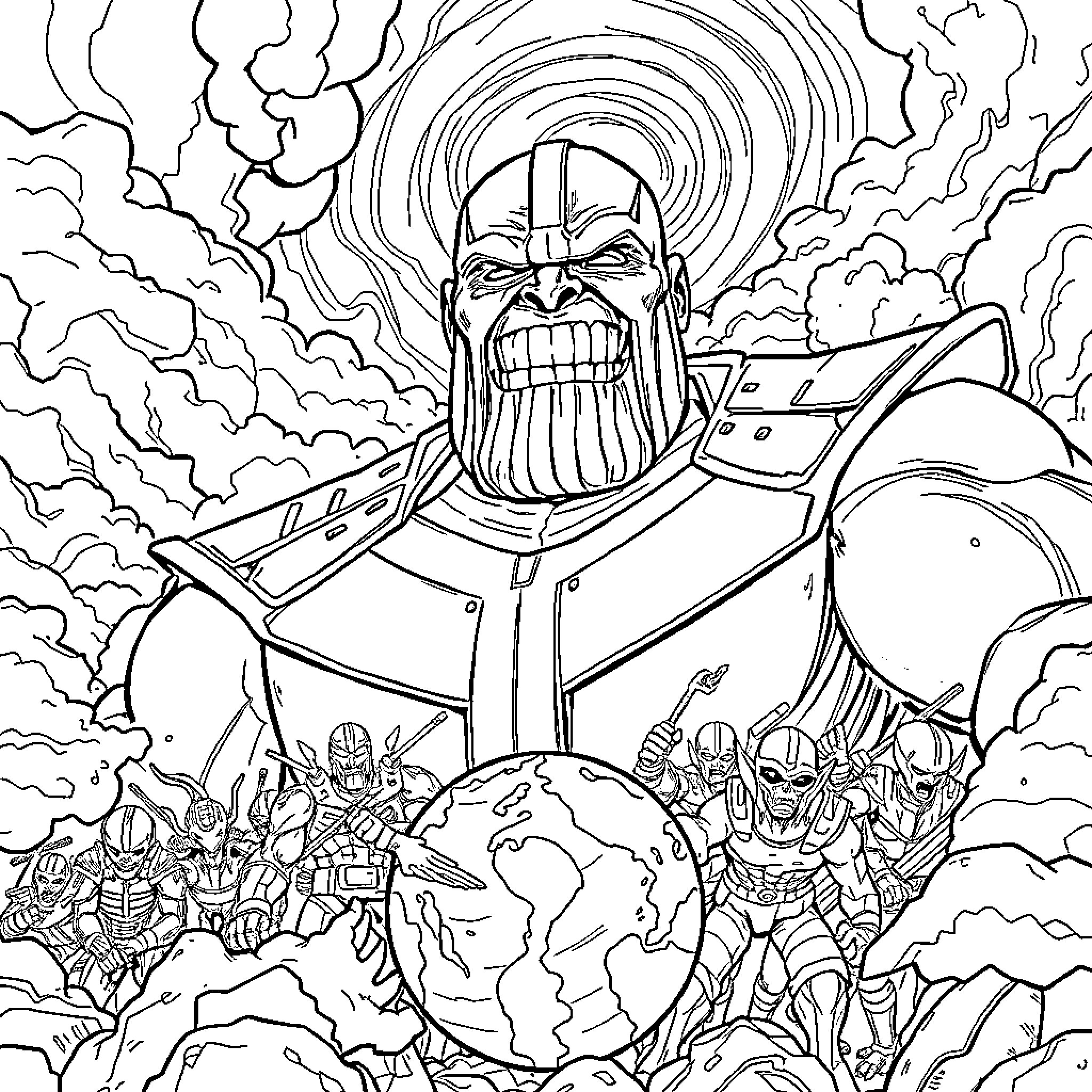 Best Thanos Coloring Pages (Free Printable PDF)