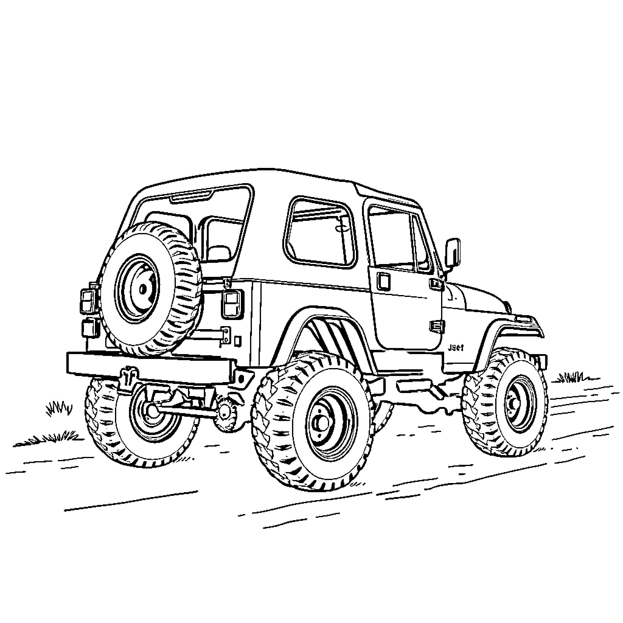 Best Jeep Coloring Pages (Free Printable PDF)