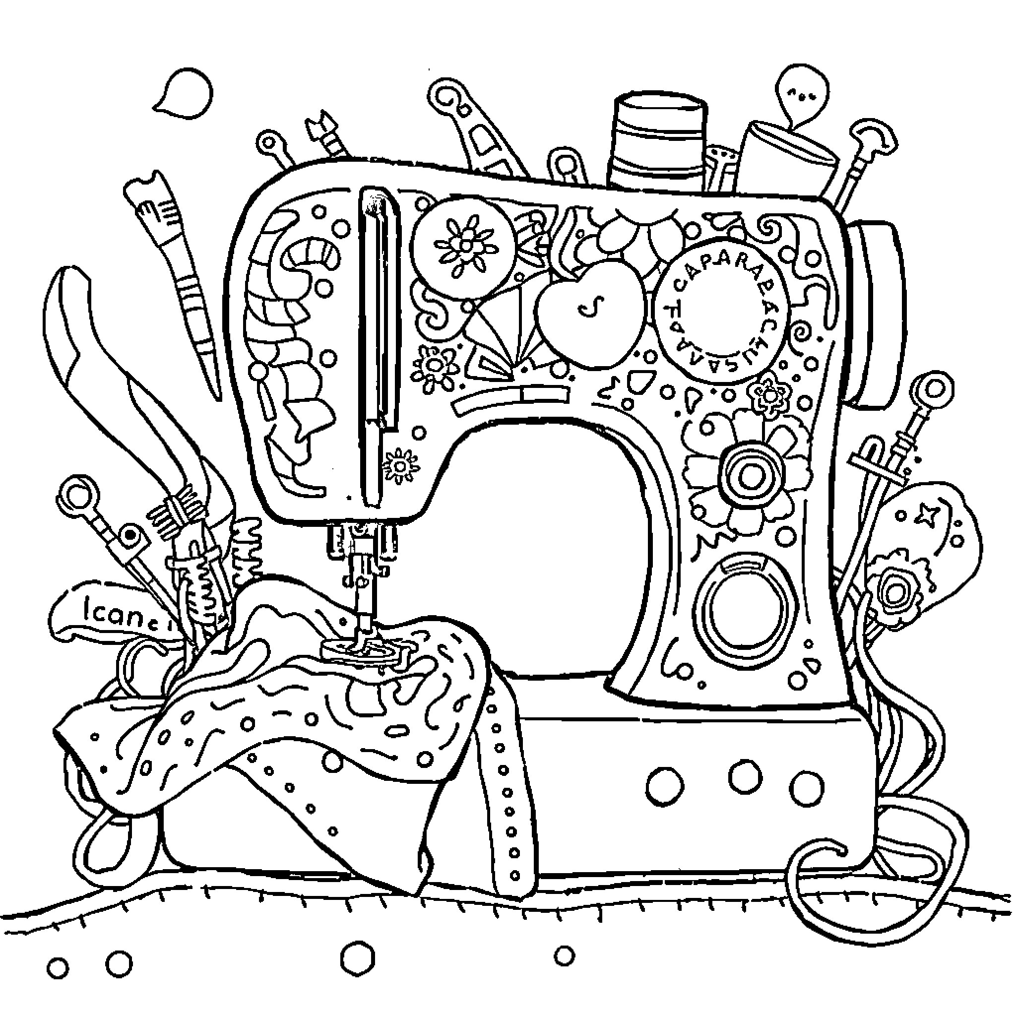 Best Sewing Coloring Pages (Free Printable PDF)