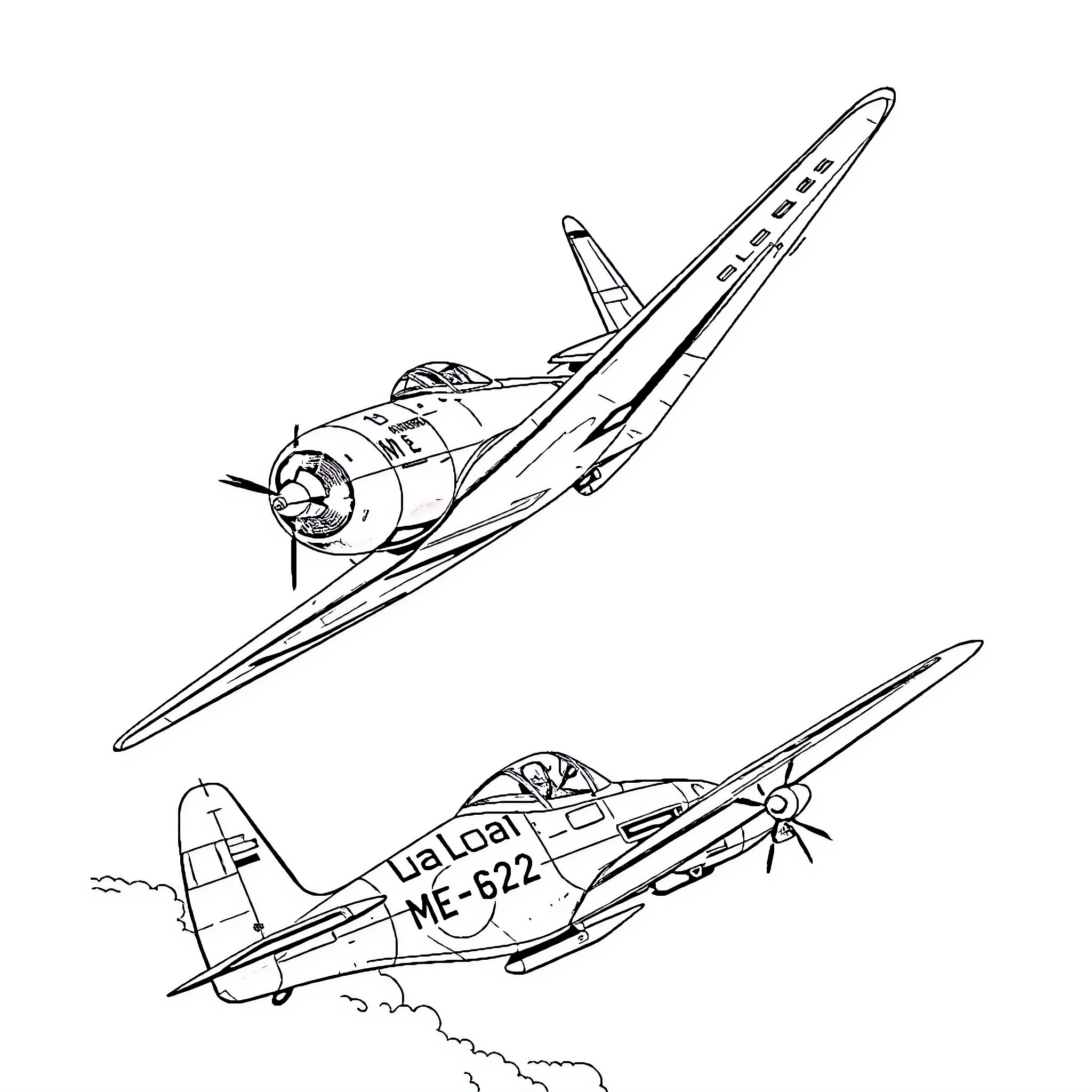 Best Aircraft Coloring Pages (Free Printable PDF)